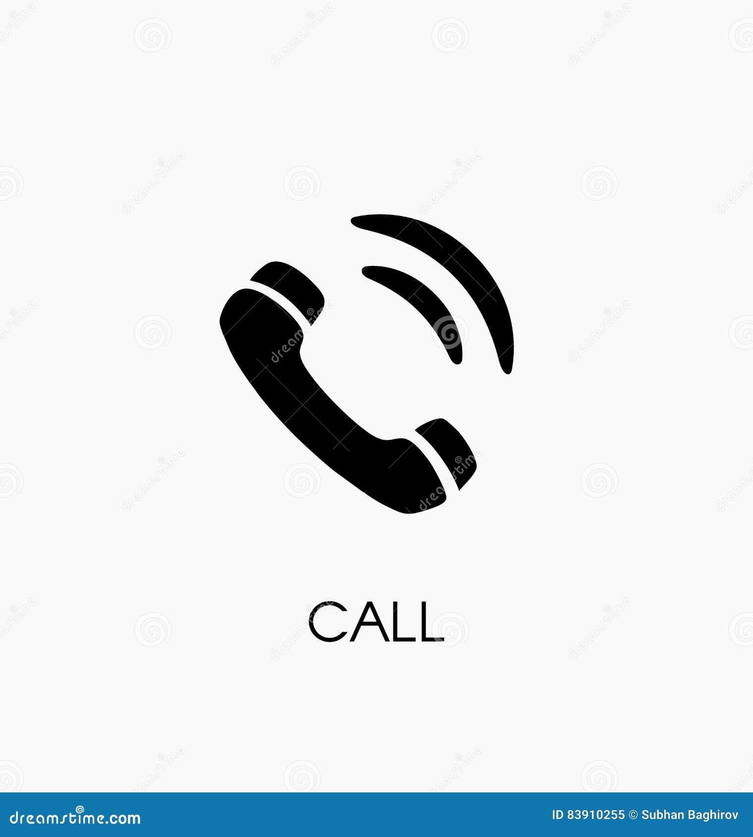 Phone Call Icon Vector Illustration. Telephone Symbol Stock Vector ...