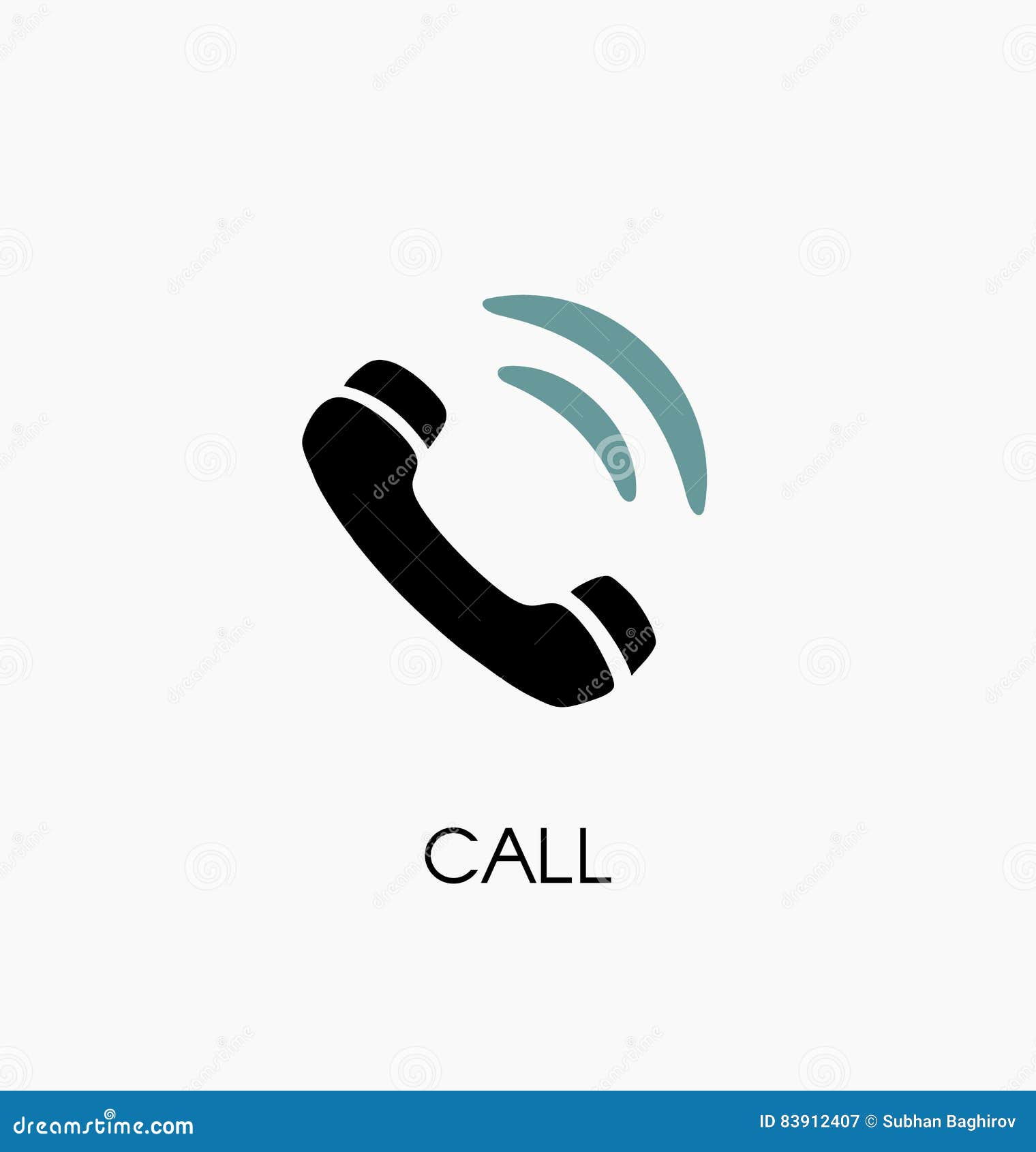 Phone Call Icon Vector Illustration. Telephone Symbol Stock Vector ...