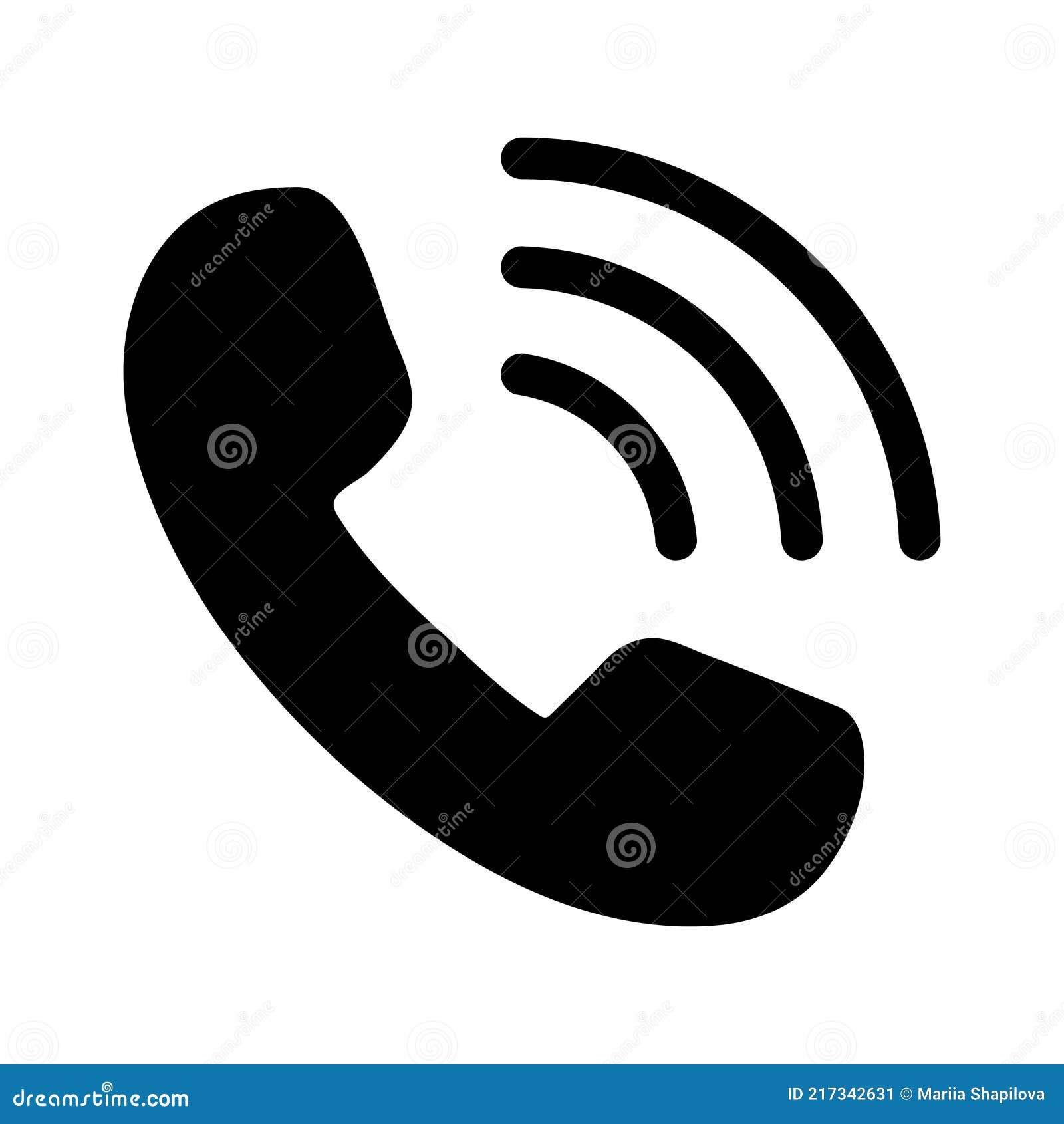 Phone, Call Icon. Vector Telephone Symbol Stock Vector - Illustration ...