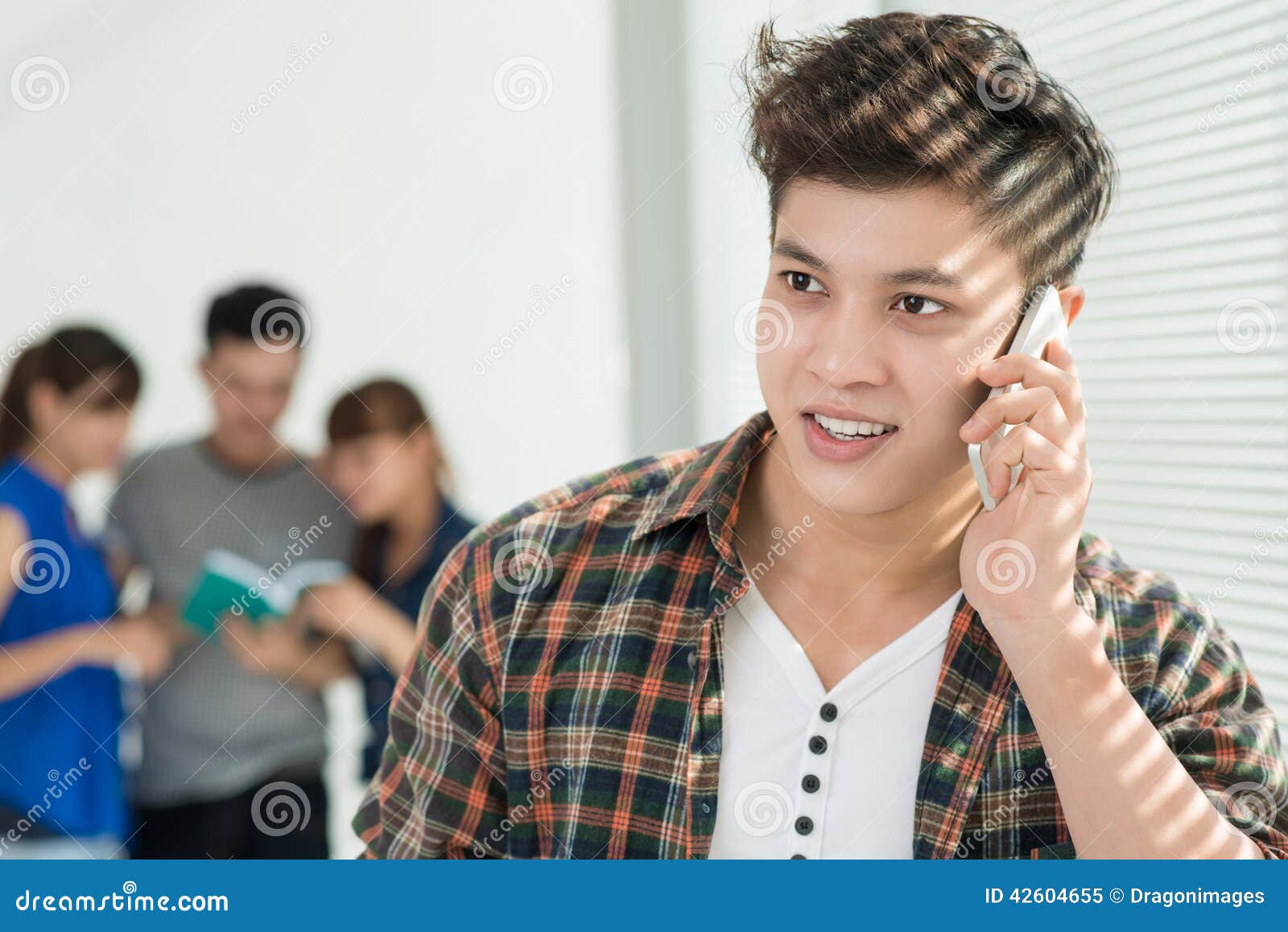Phone call stock image. Image of cellphone, looking, handsome - 42604655