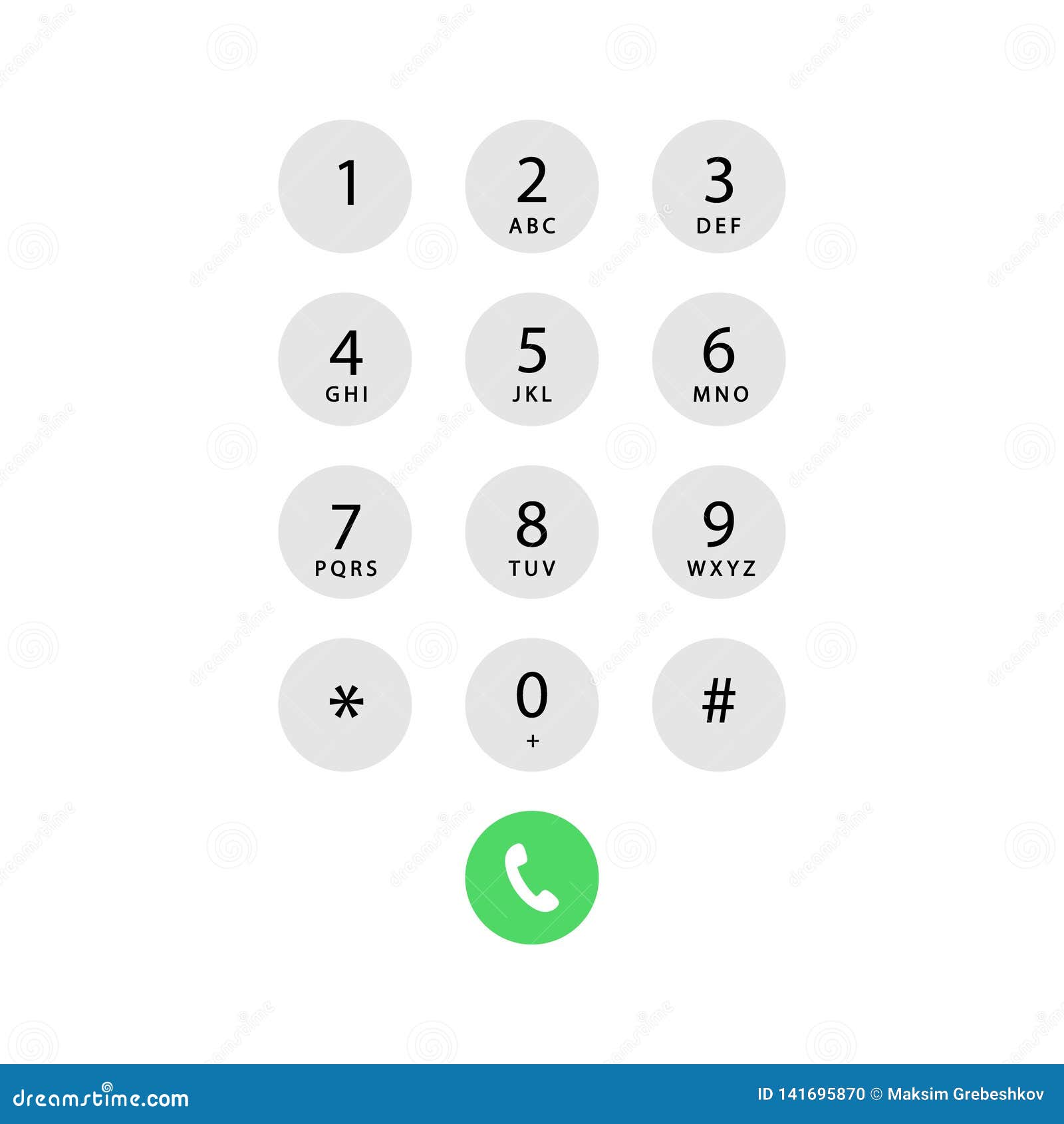 Phone call screen stock illustration. Illustration of call - 141695870
