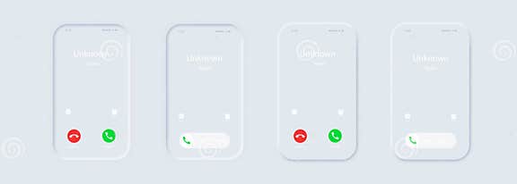 Phone Call Screen Template. Incoming Call. IPhone Call Screen Set. Interface. Slide To Answer ...