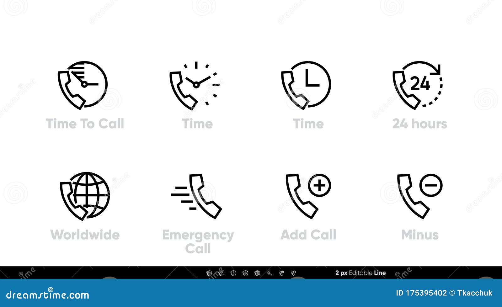 Phone Call or Smartphone Icons. 24 Hours Emergency Call, in Time ...