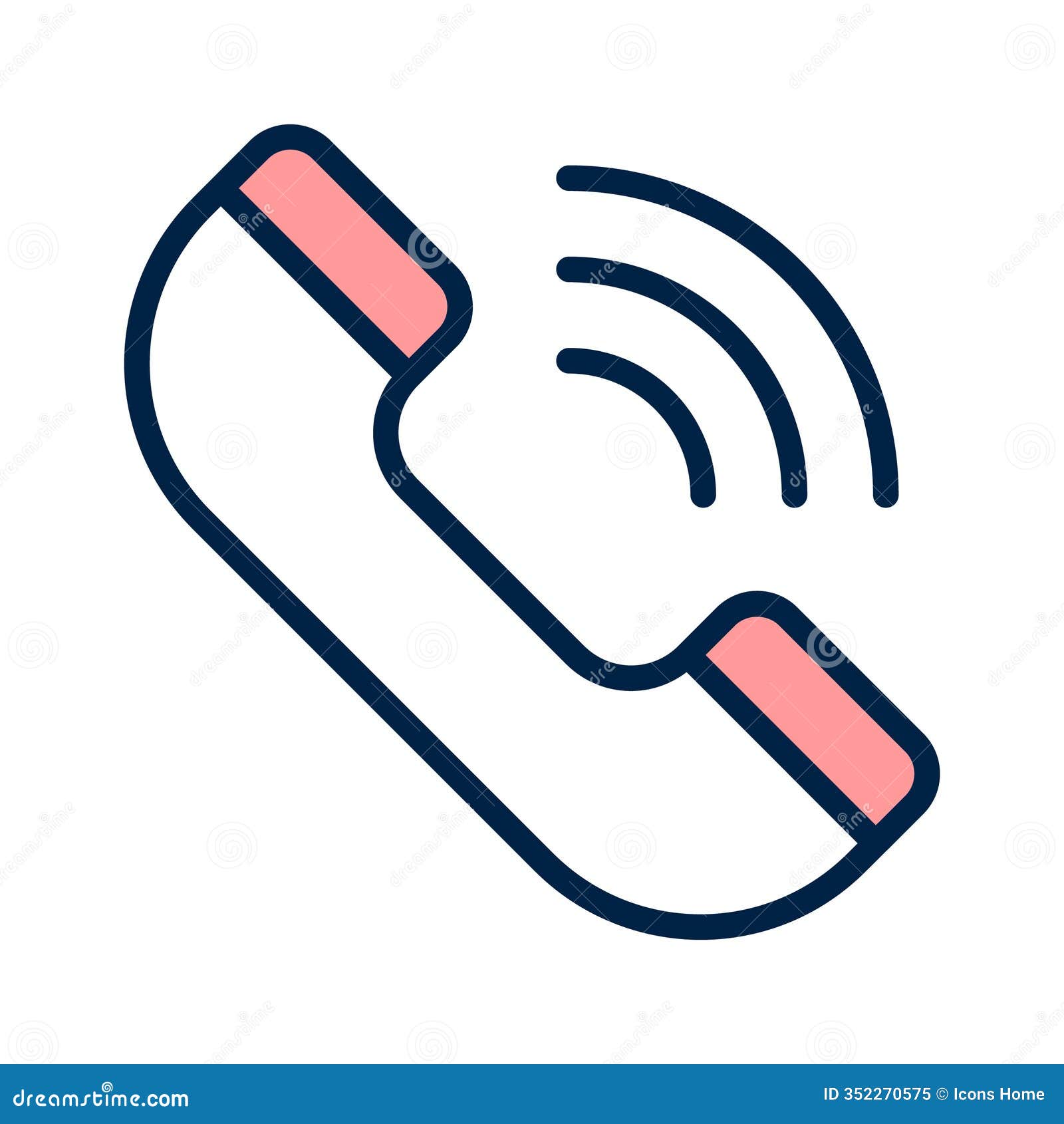 Phone Call Symbol for Direct Voice Communication Stock Illustration ...