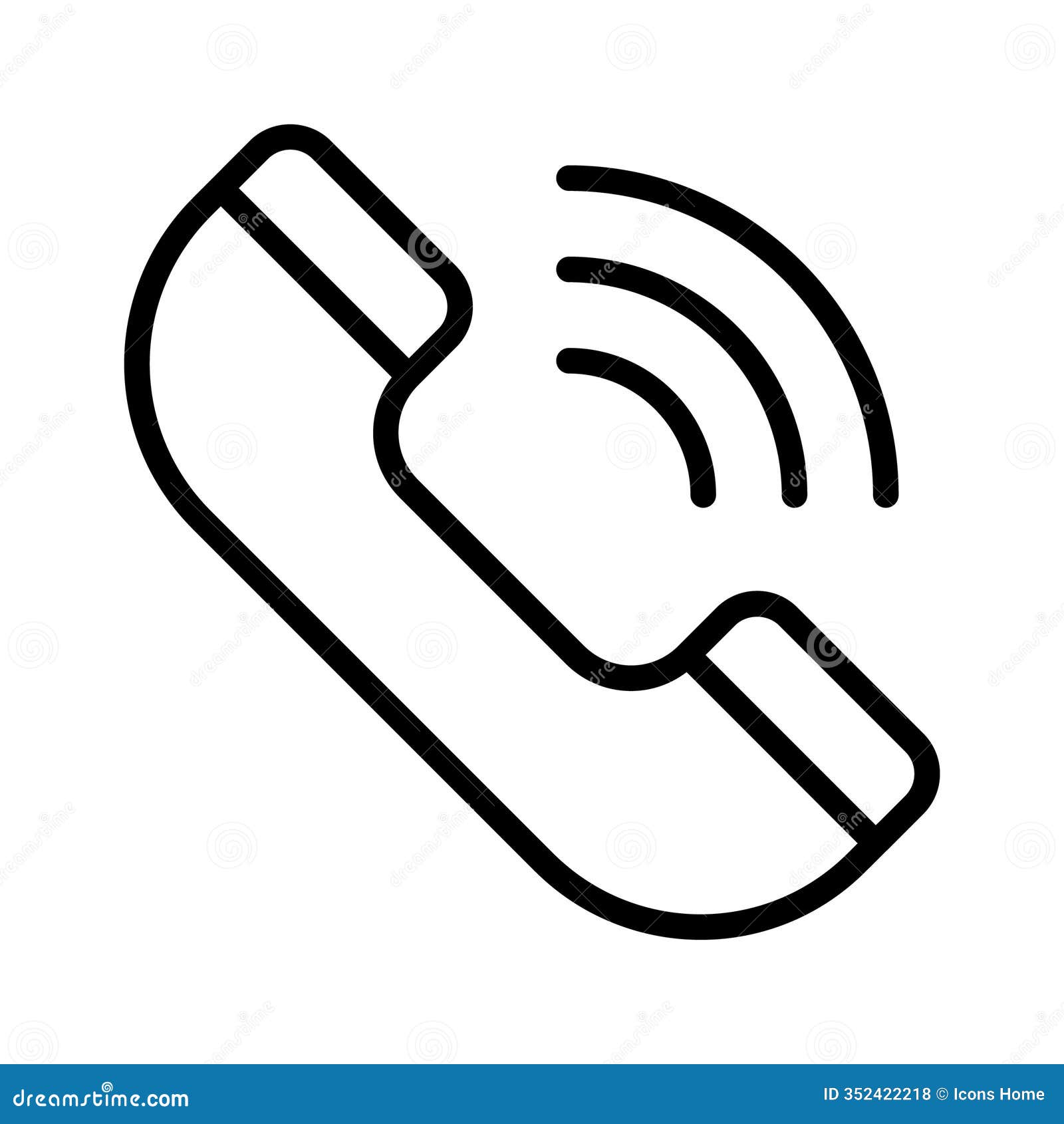 Phone Call Symbol for Direct Voice Communication Stock Illustration ...