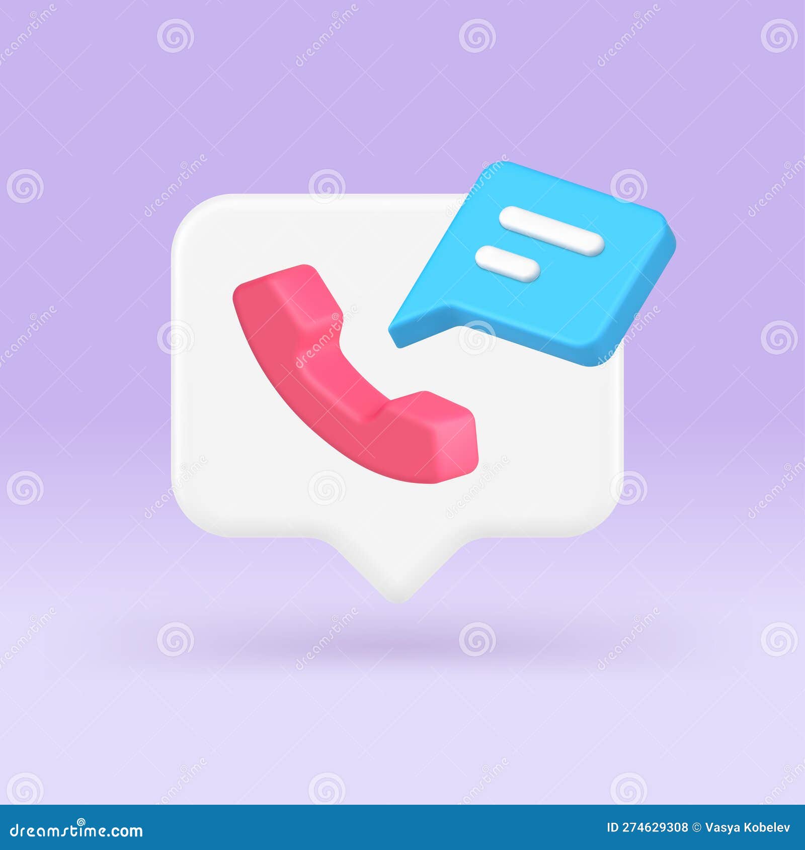 Phone Call Telephone Chat Helpdesk Assistance Quick Tips Application 3d ...