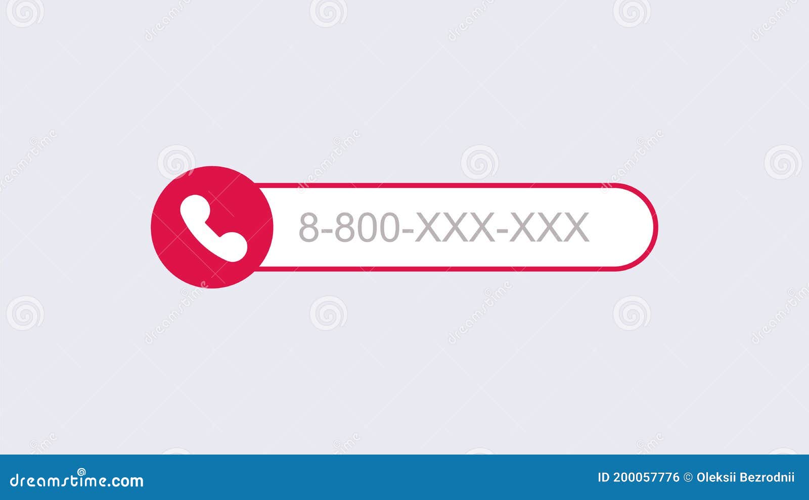 Phone Call Template. Mobile Call with Subscriber Number Modern Digital ...
