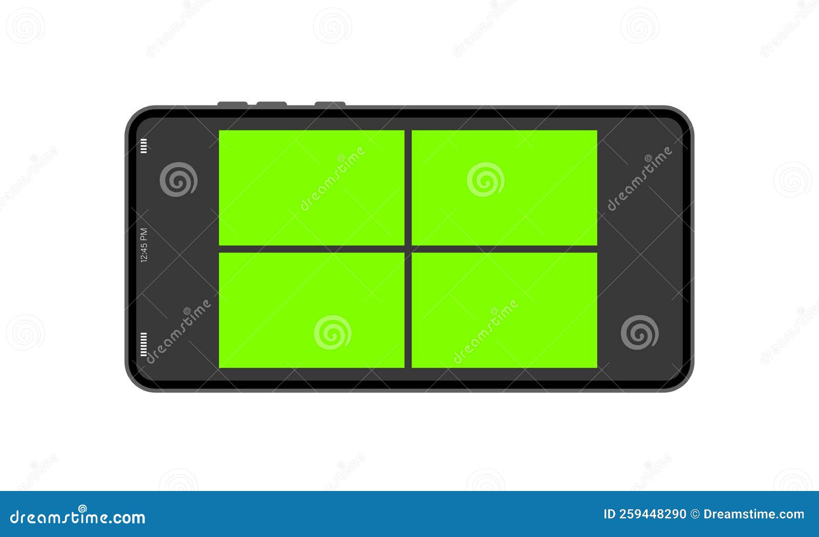 Phone Call Video Template. Blank for Inserting Faces instead of Chroma ...