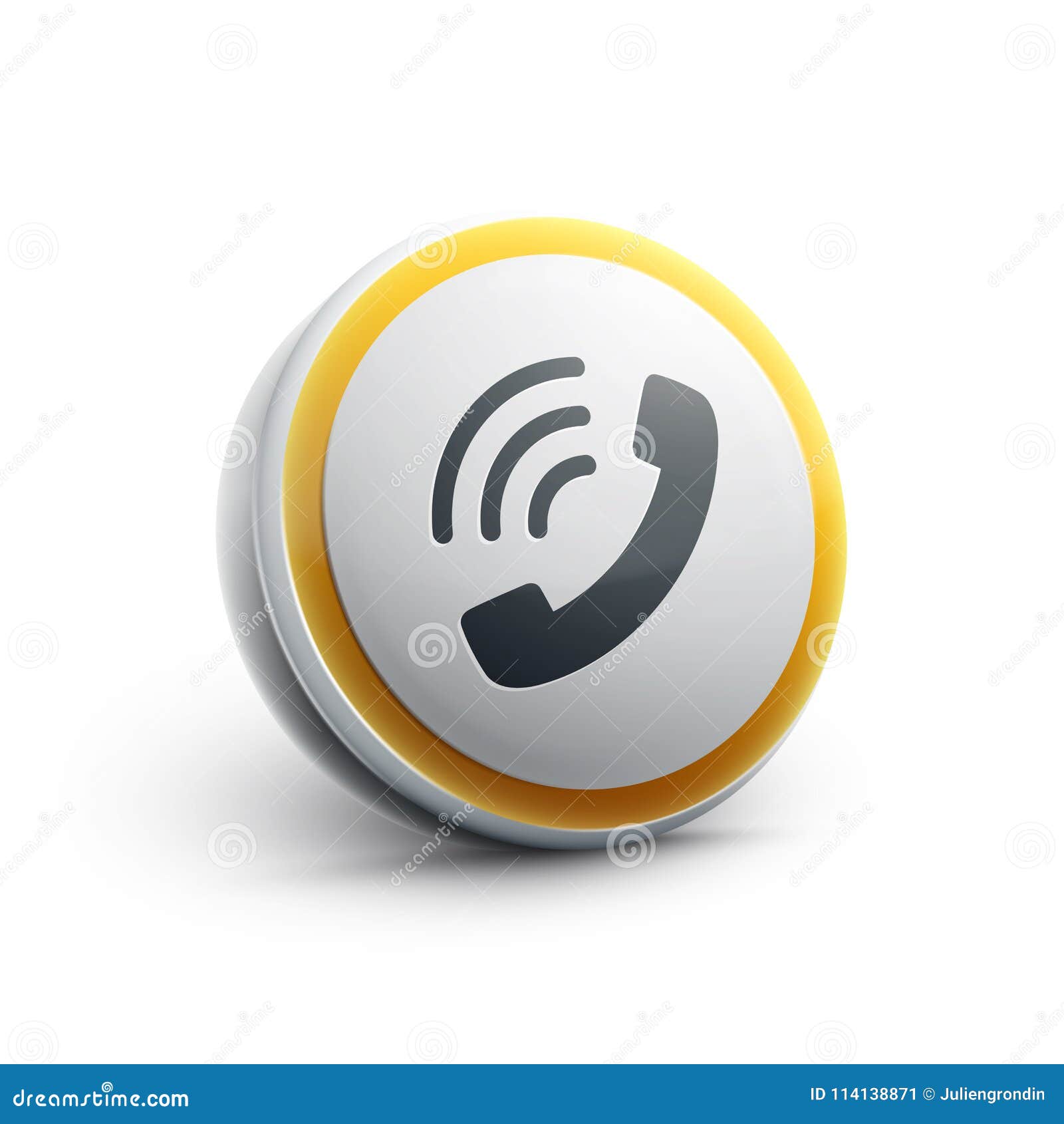 Phone call web icon stock illustration. Illustration of phone - 114138871