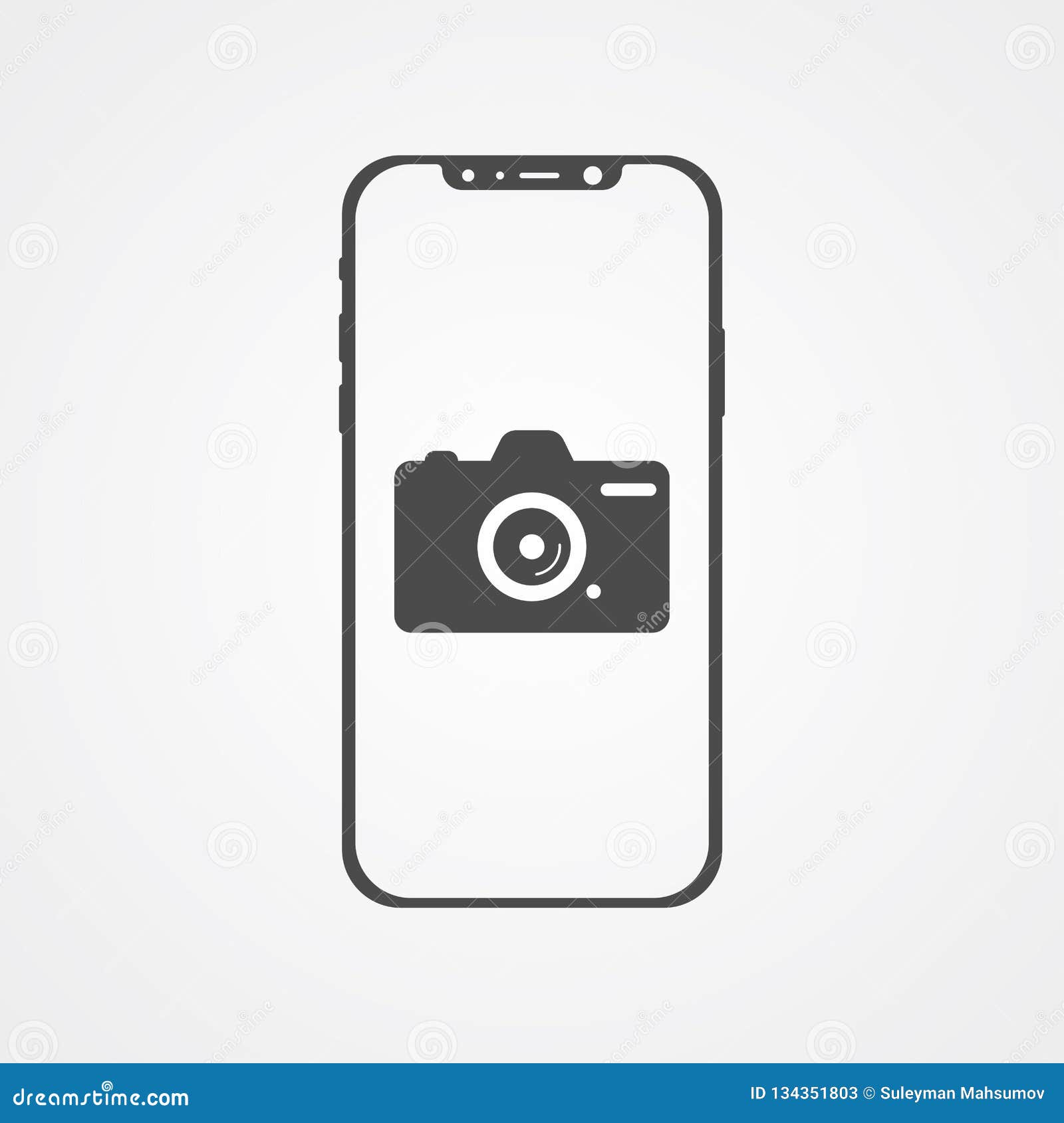 Phone with Camera Vector Icon Sign Symbol Stock Vector - Illustration ...