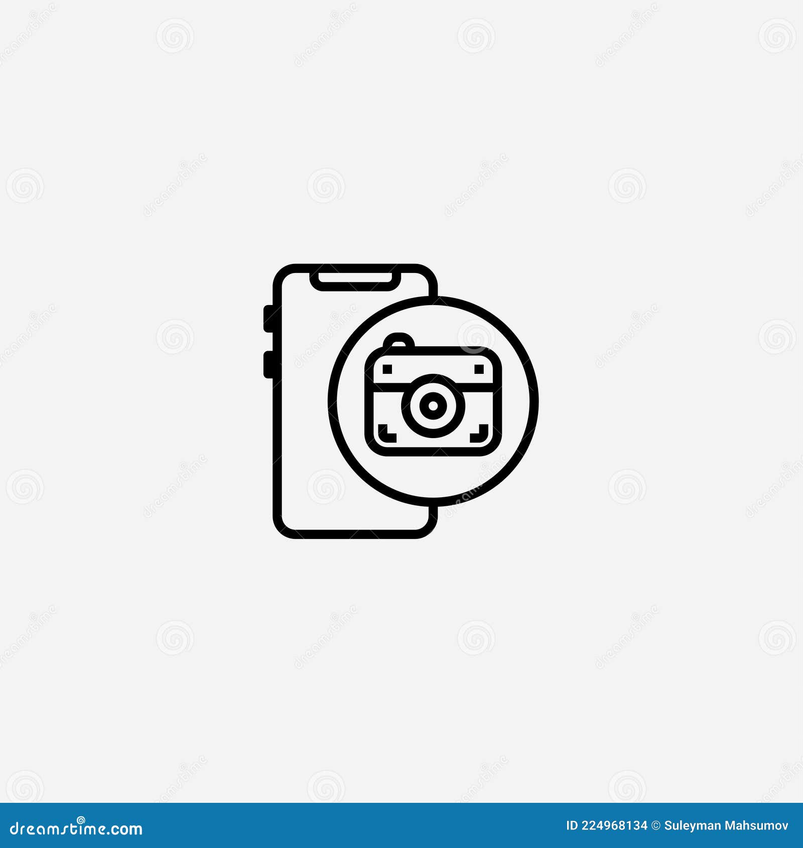 Phone Camera Vector Icon Sign Symbol Stock Vector - Illustration of ...