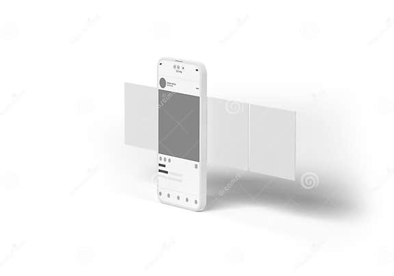 Phone Carousel Mockup stock photo. Image of layout, display - 337424016