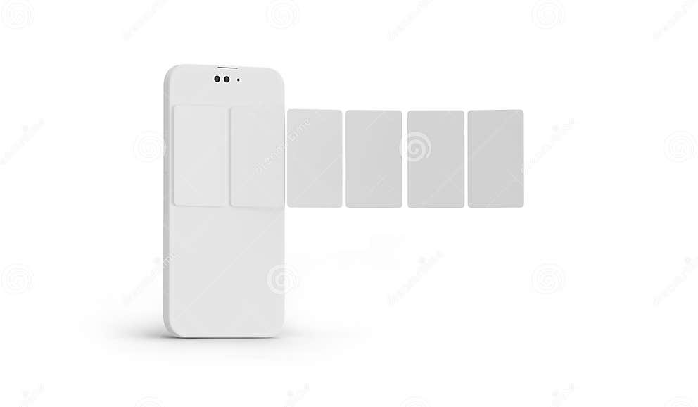 Phone Carousel Mockup stock image. Image of screen, advertising - 337424021