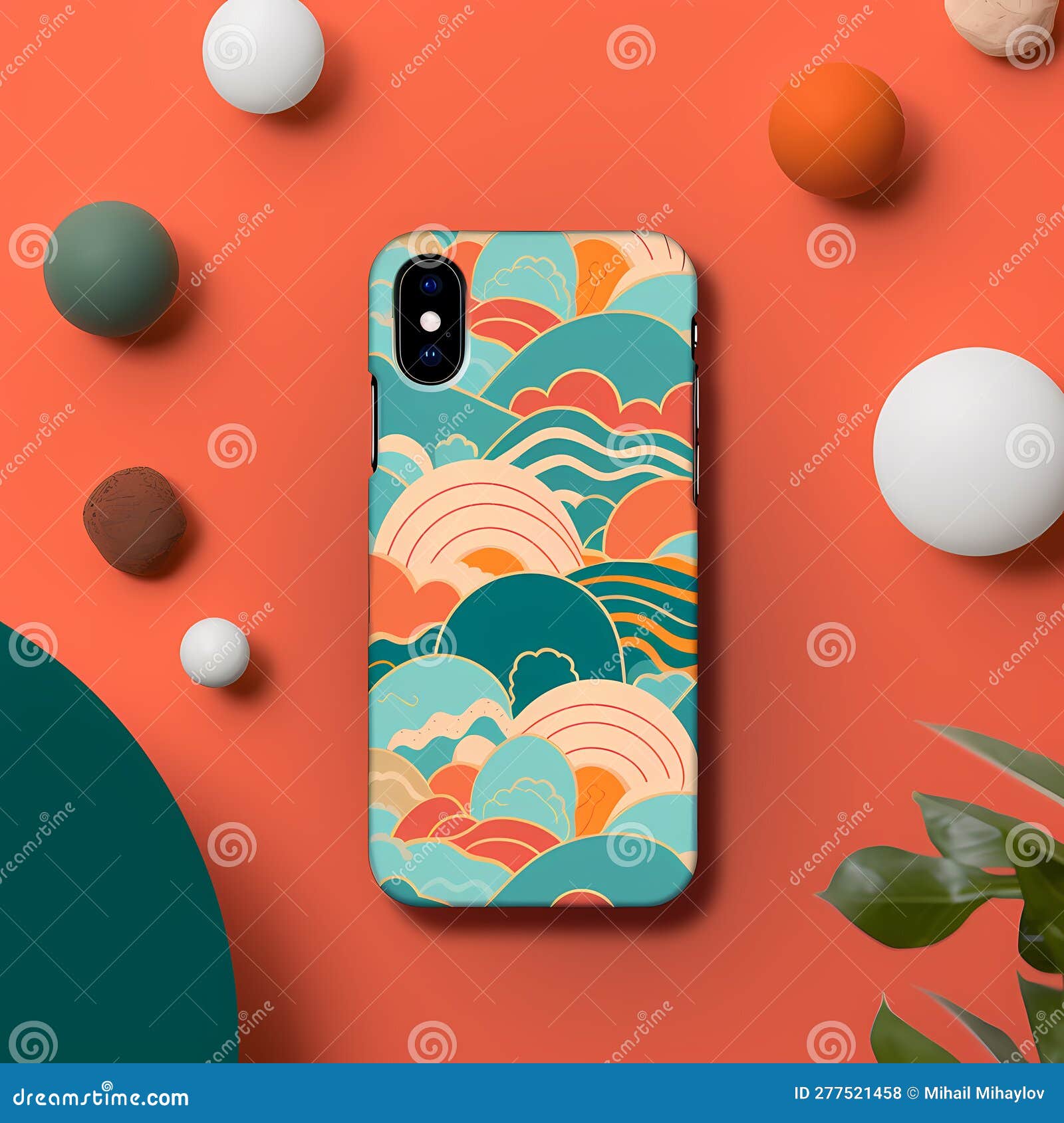 Phone Case Background Ai Generated Art Stock Illustration ...