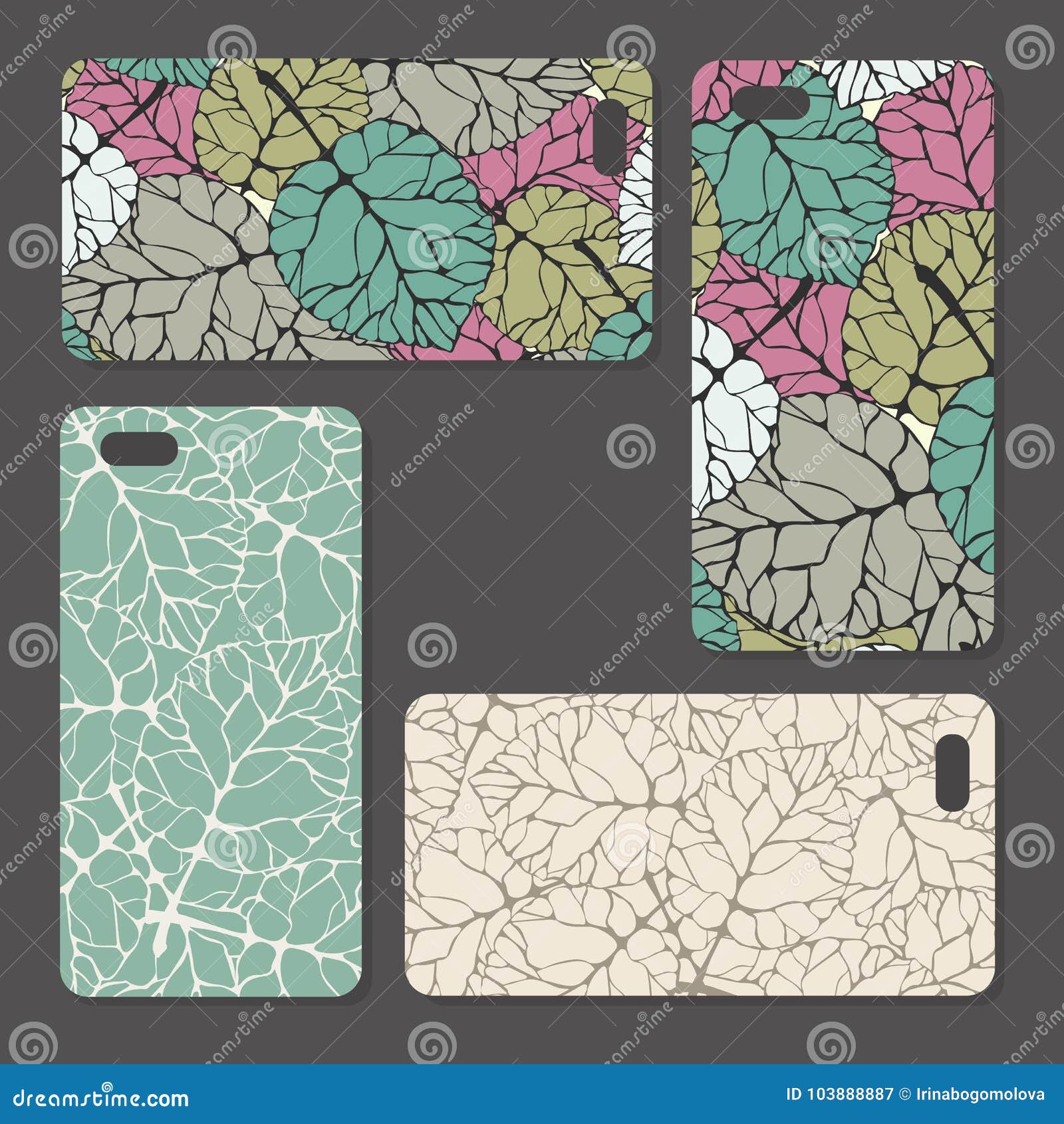 Phone Case, Delicate Floral Pattern. Stock Vector - Illustration of ...