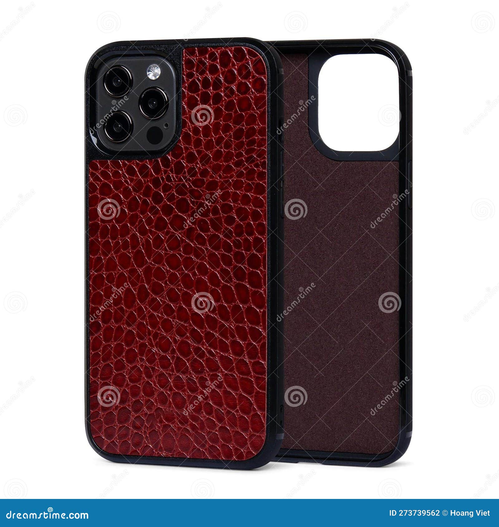 Phone Case Isolated on White Background Stock Photo - Image of yellow ...