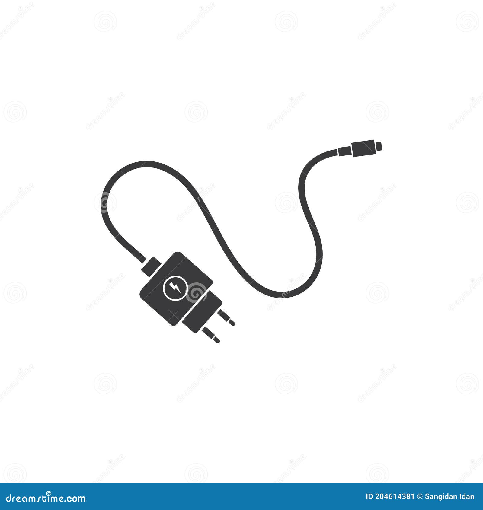 Phone Charger Icon Vector Illustration Design Template Stock Vector ...