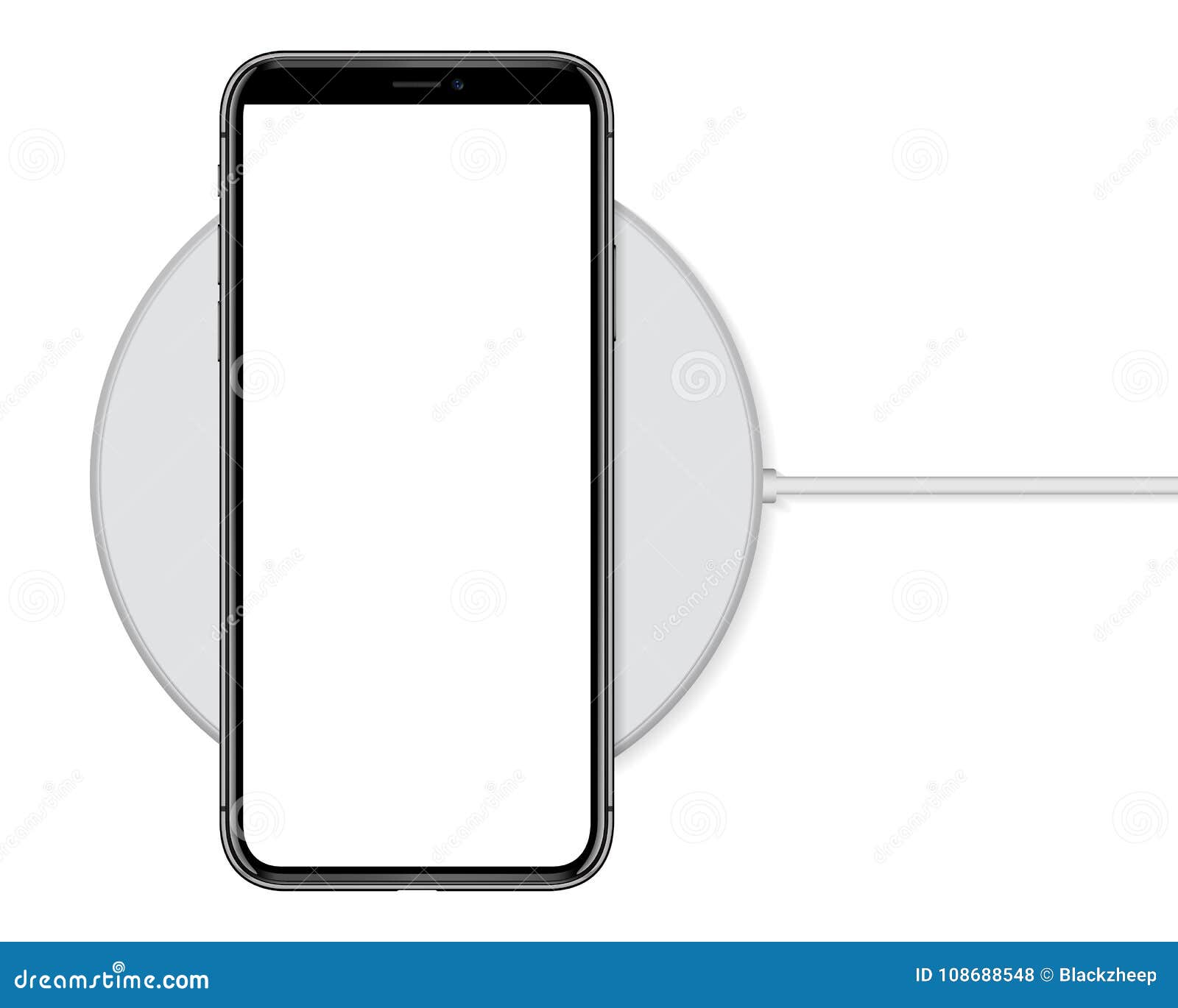 Wireless Charger. Isometric 3d Vector Recharge Symbol For Infographic ...