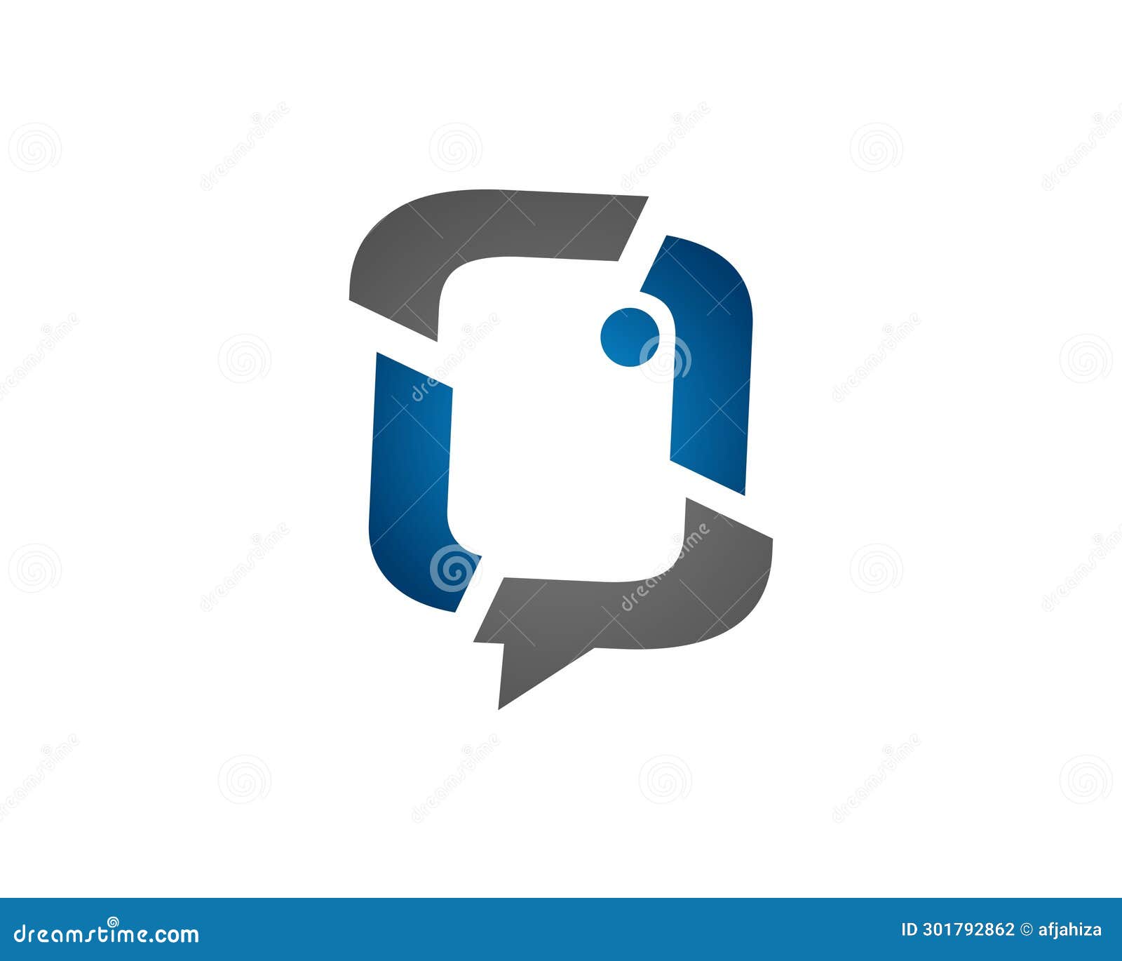 Phone Chat Break Logo Icon Template Stock Vector - Illustration of ...