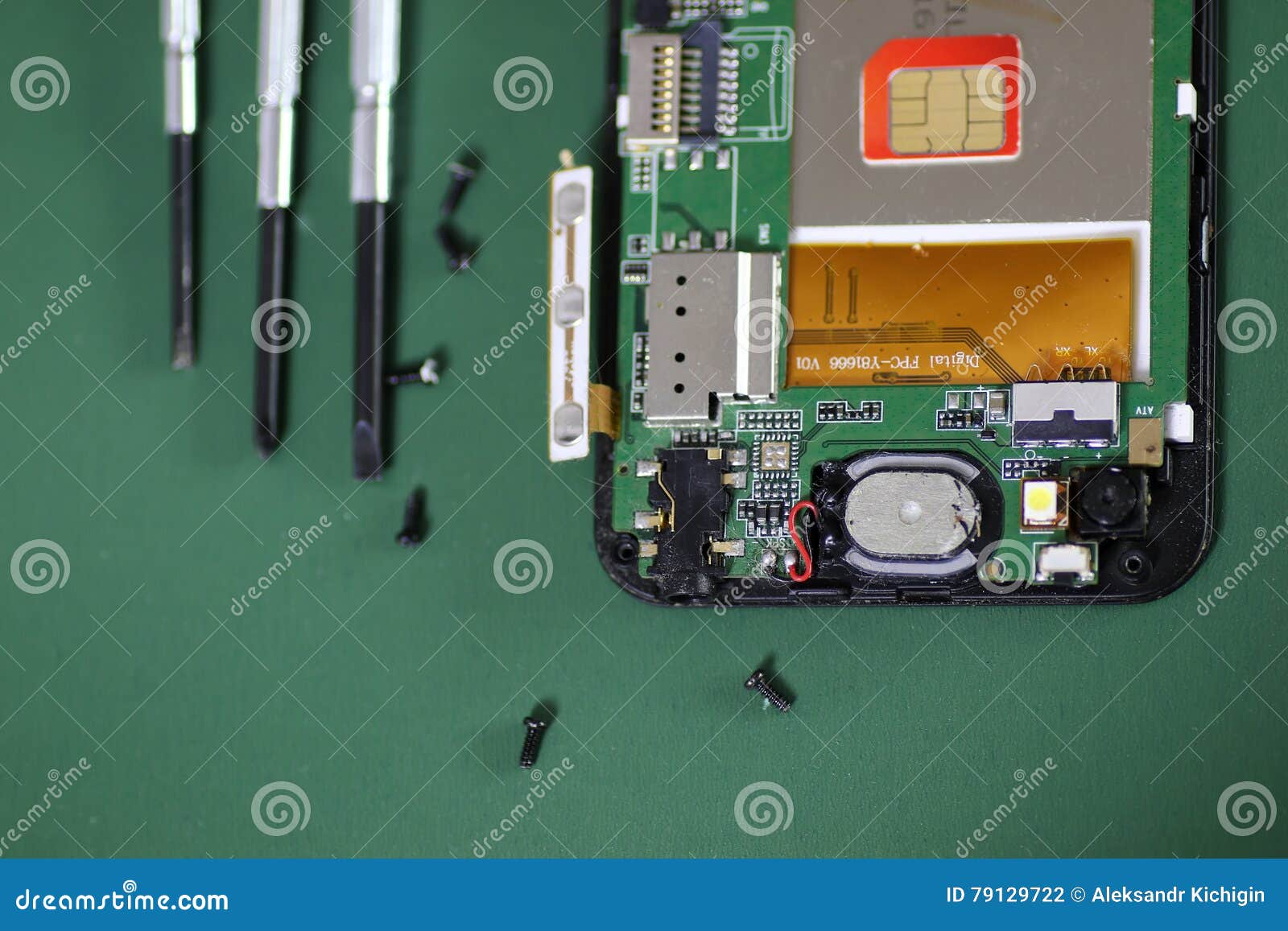 Phone chip micro repair stock photo. Image of innovation - 79129722