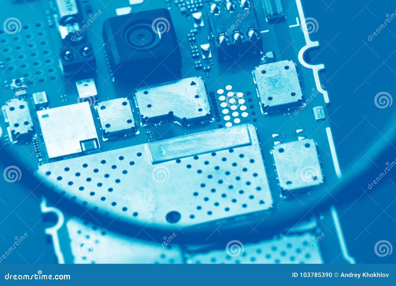 Phone chip micro repair stock photo. Image of communication - 103785390