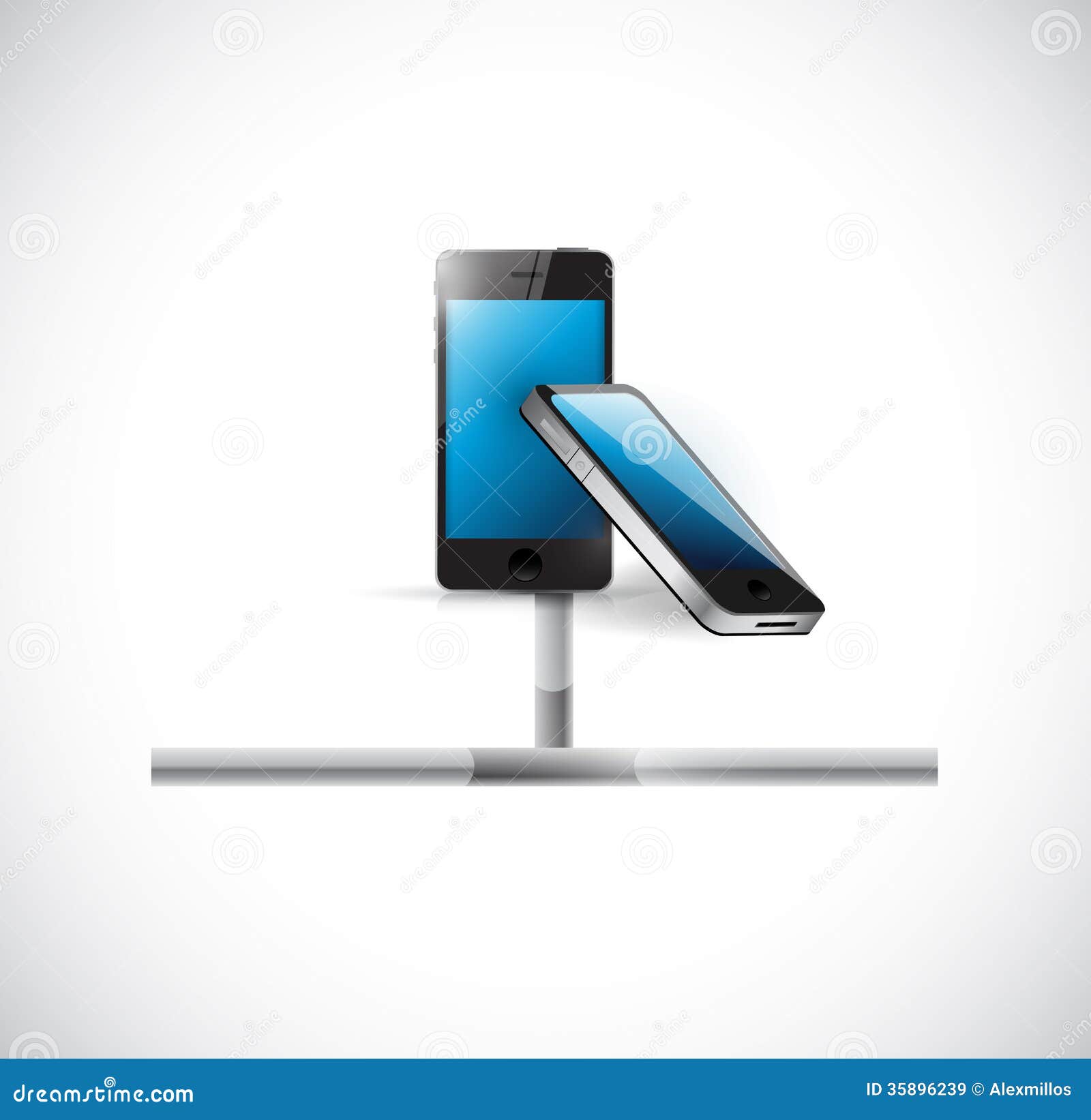 Phone Connection Illustration Design Stock Illustration - Illustration ...