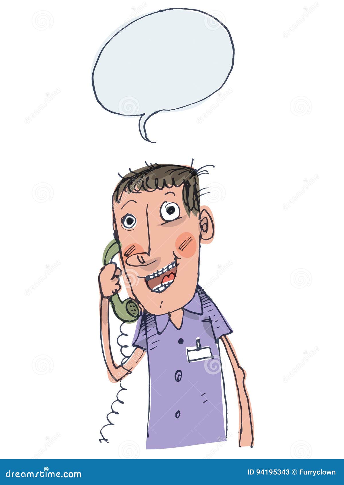 Phone Conversation stock vector. Illustration of hand - 94195343