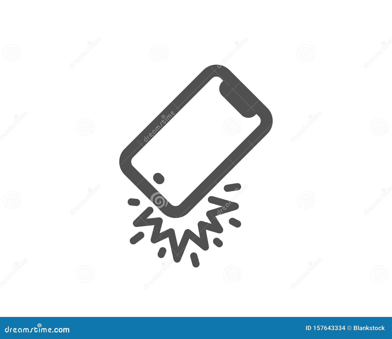 Smartphone Falling Icon. Phone Crash Sign. Mobile Device. Vector Stock ...