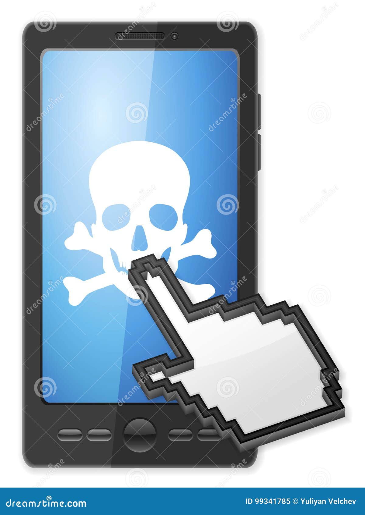 Phone Cursor Danger Symbol Stock Illustrations – 11 Phone Cursor Danger ...