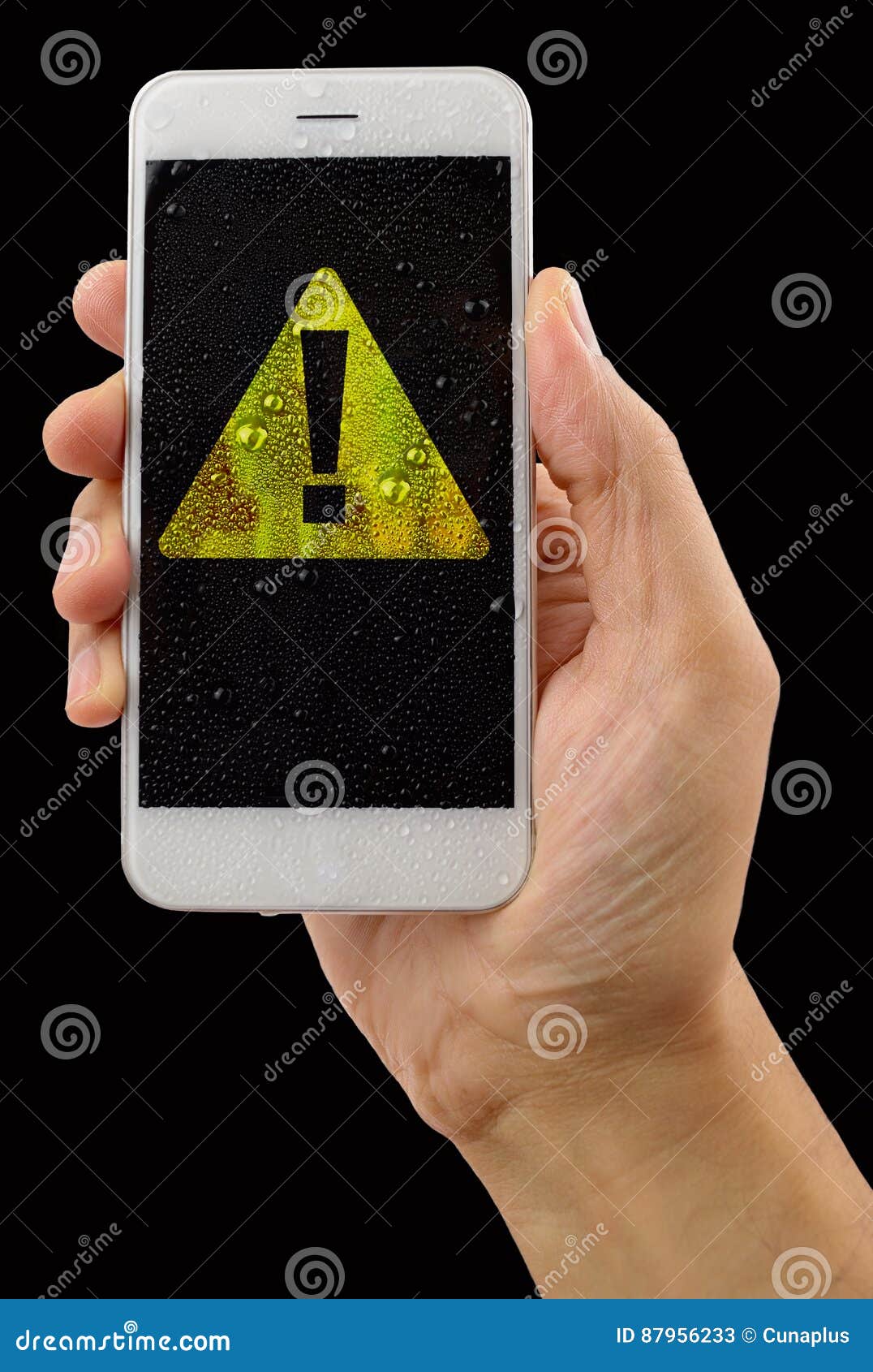 The phone is in danger stock image. Image of male, icons - 87956233