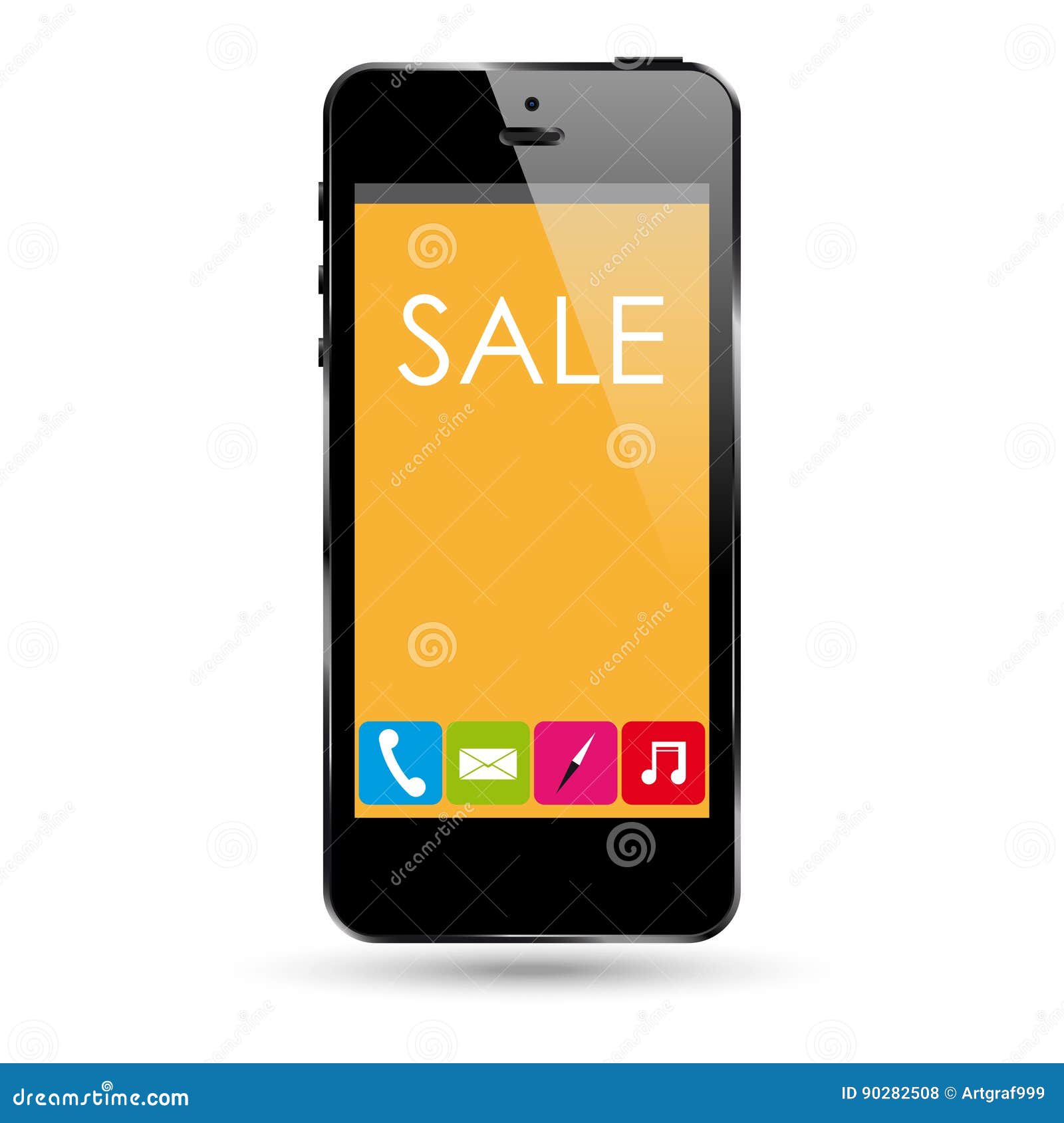 Phone stock illustration. Illustration of telephone, communication ...