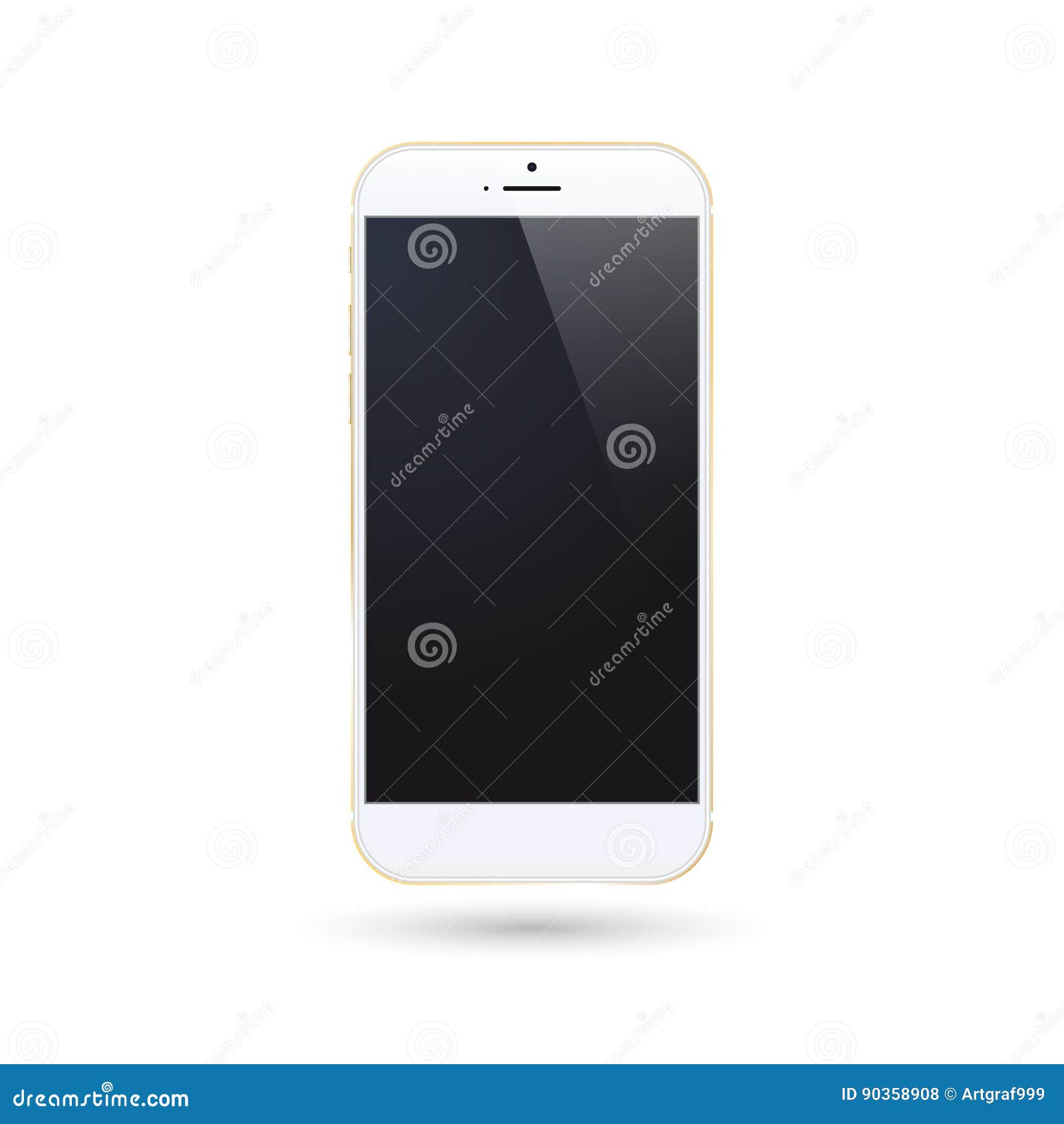 Phone design element stock vector. Illustration of white - 90358908