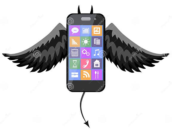 A phone devil icon. Vector stock vector. Illustration of accessibility ...