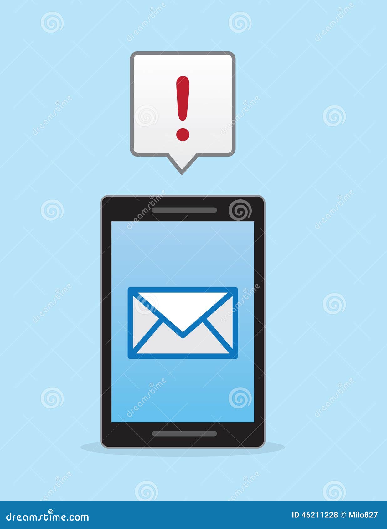 New Email Notification On Laptop, Computer Symbol Flat Cartoon Design ...