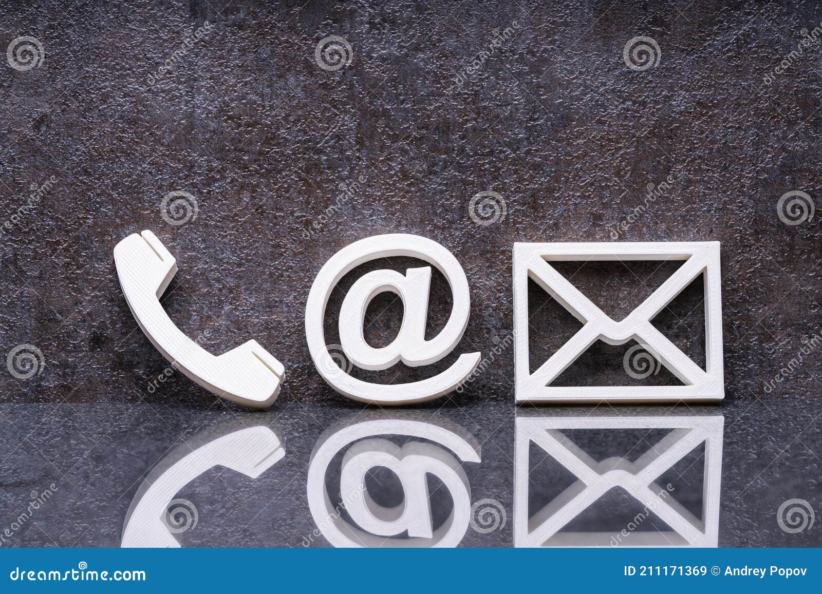 Phone, Email and Post Icons Stock Image - Image of envelope ...