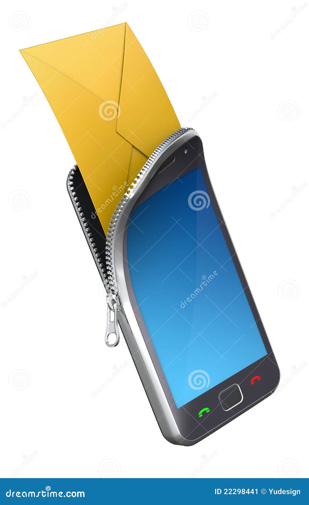 Phone with envelope stock illustration. Illustration of phone - 22298441