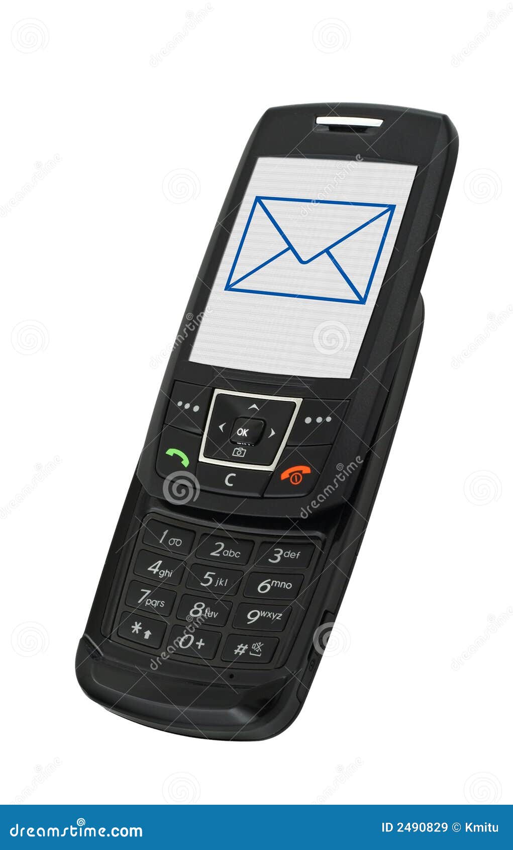 Phone with envelope symbol stock image. Image of phone - 2490829