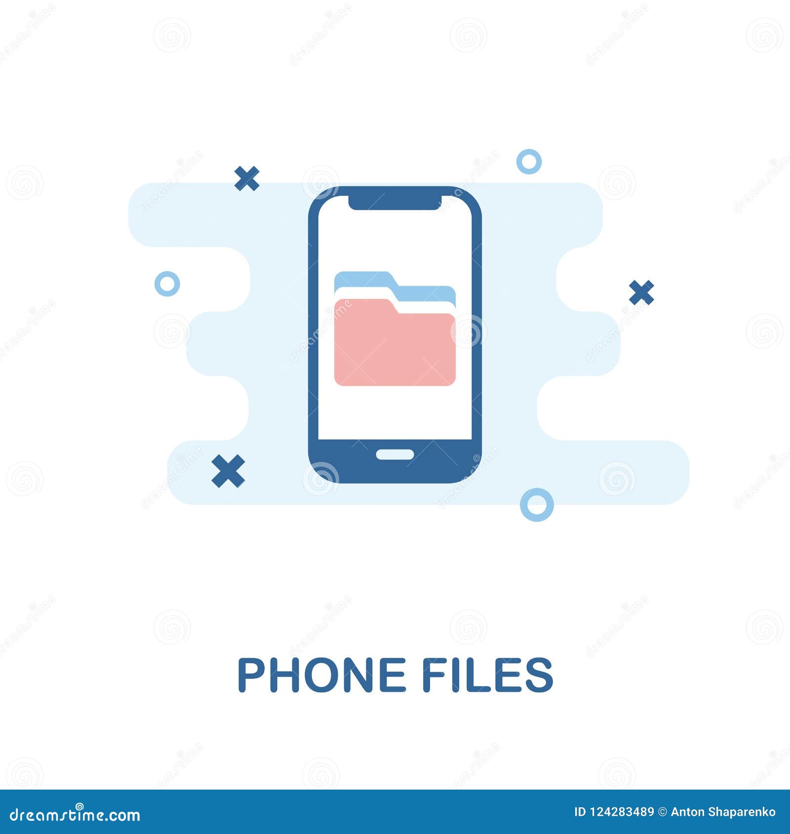Phone Files Icon. Simple Element Illustration. Phone Files Pixel ...