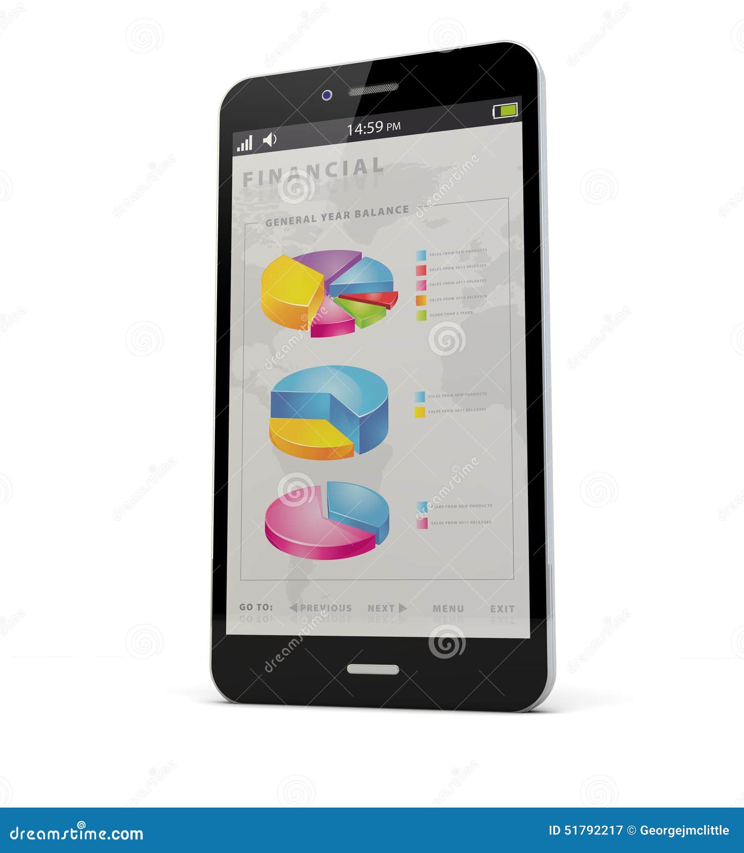 Phone financial concept stock illustration. Illustration of phone ...