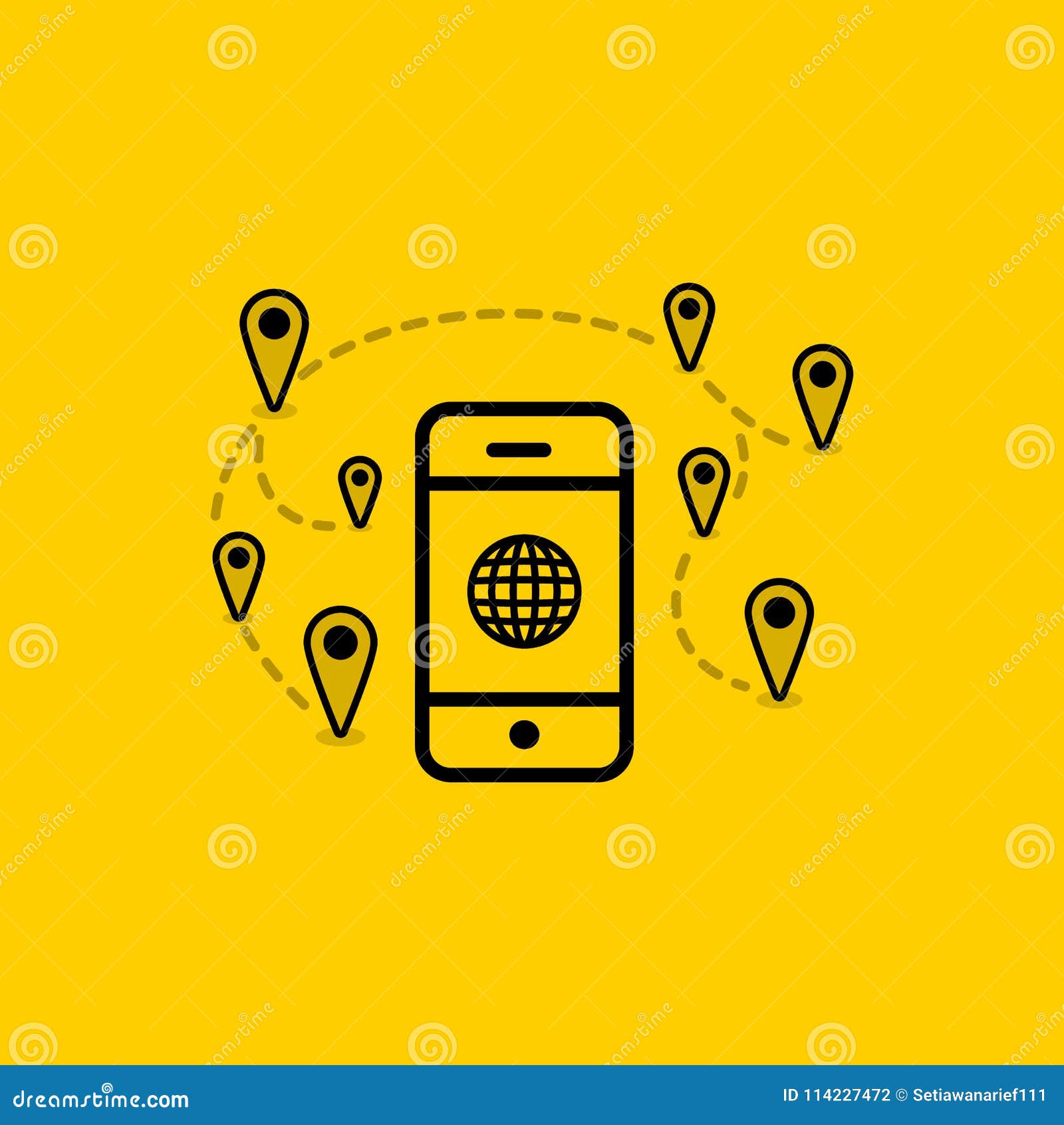 Find Location Icon. Trendy Modern Flat Linear Vector Find Location Icon ...