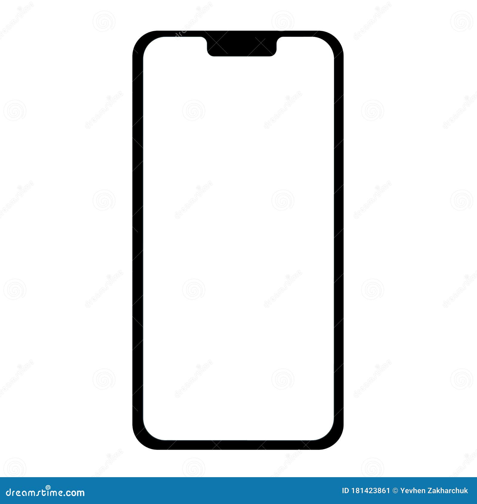 Phone Frame with Transparent Background Icon Vector Stock Illustration ...
