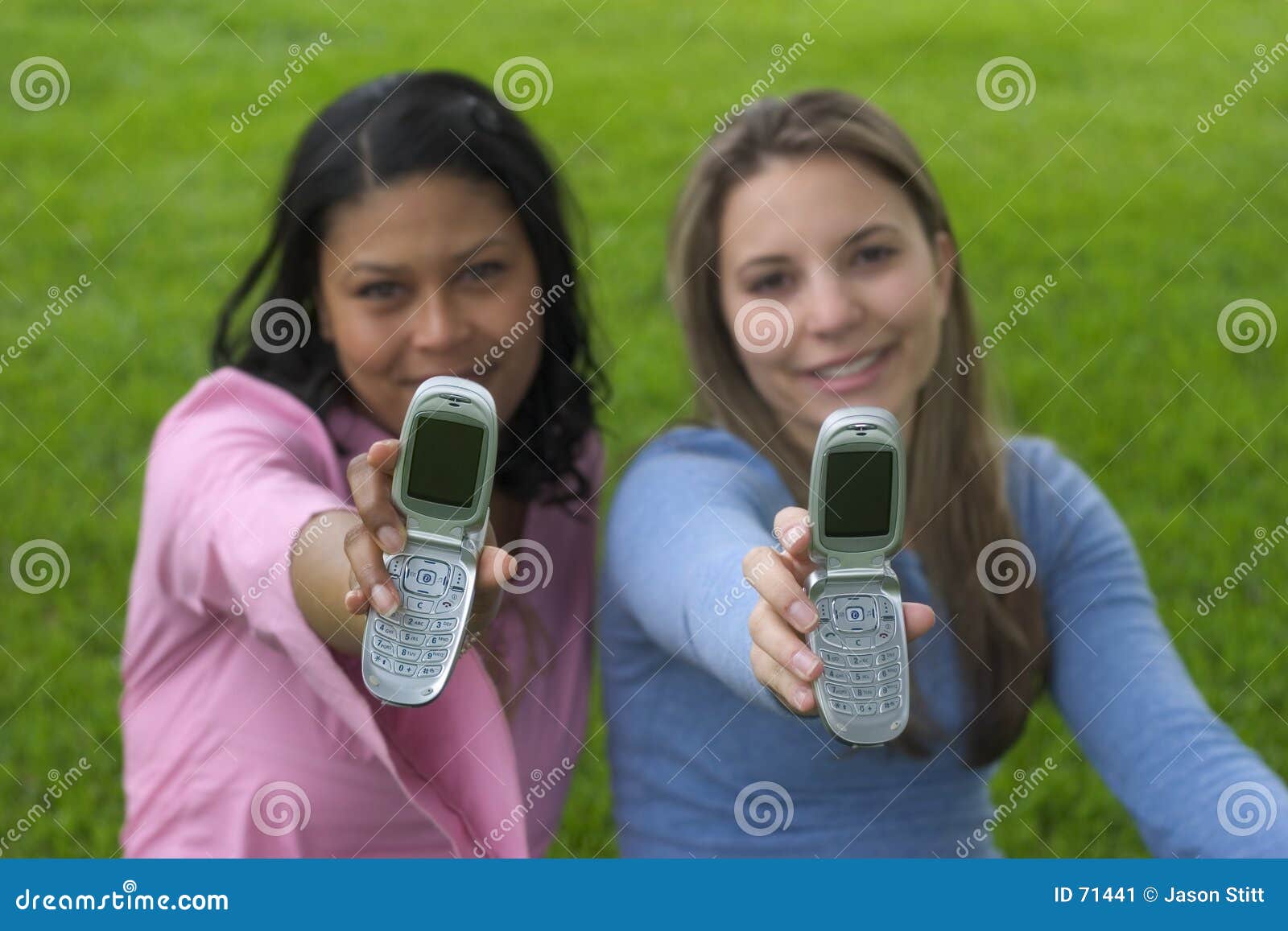 Phone Friends stock image. Image of ethnic, teen, teens - 71441