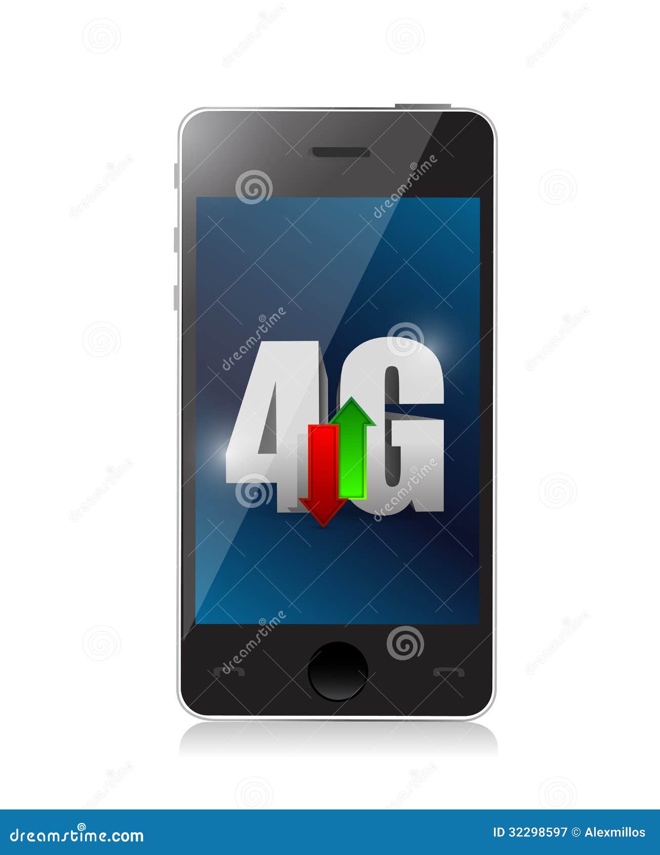 Phone 4g Connection. Illustration Design Stock Illustration ...
