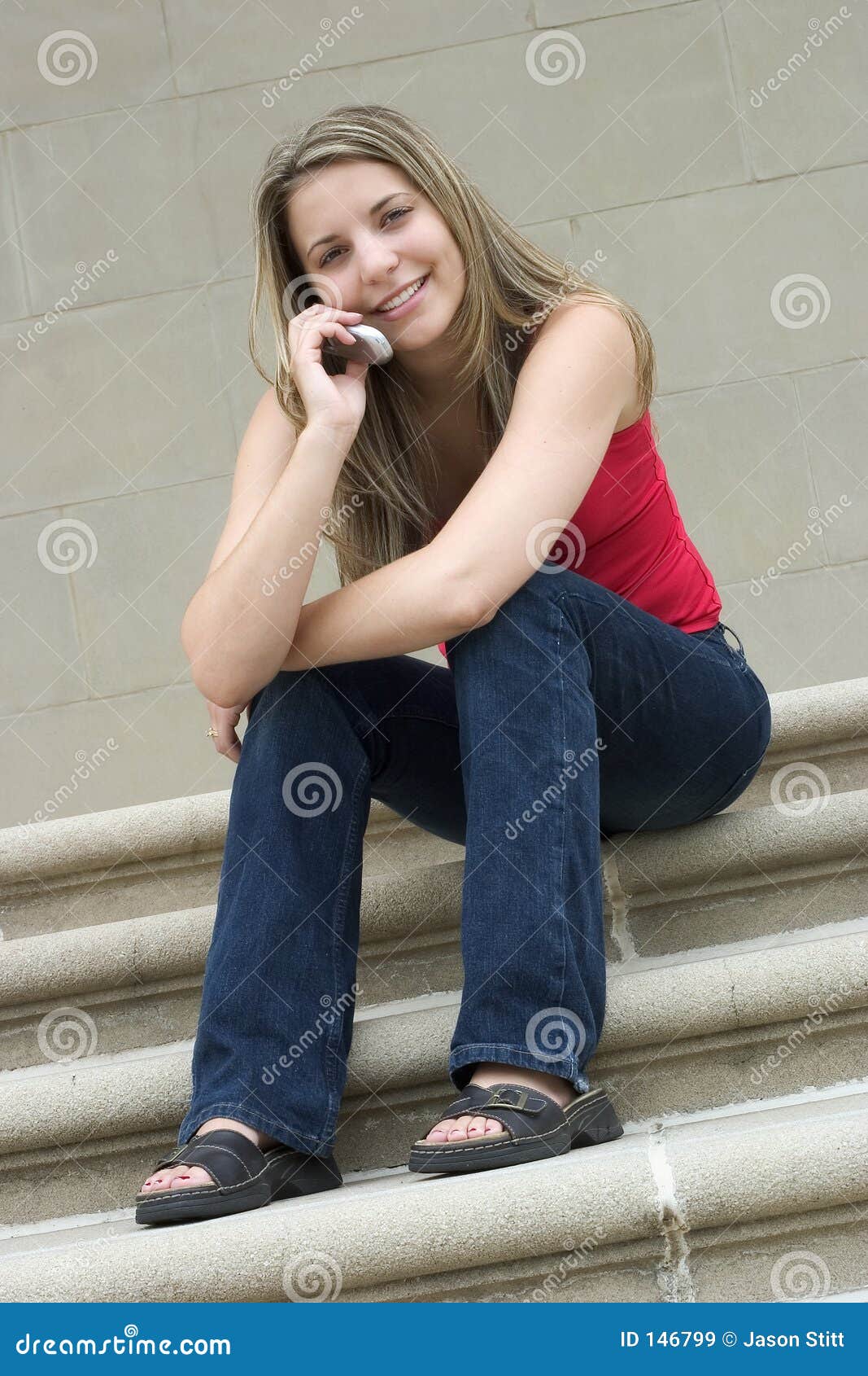 Phone Girl stock image. Image of phone, smiling, cell, teens - 146799