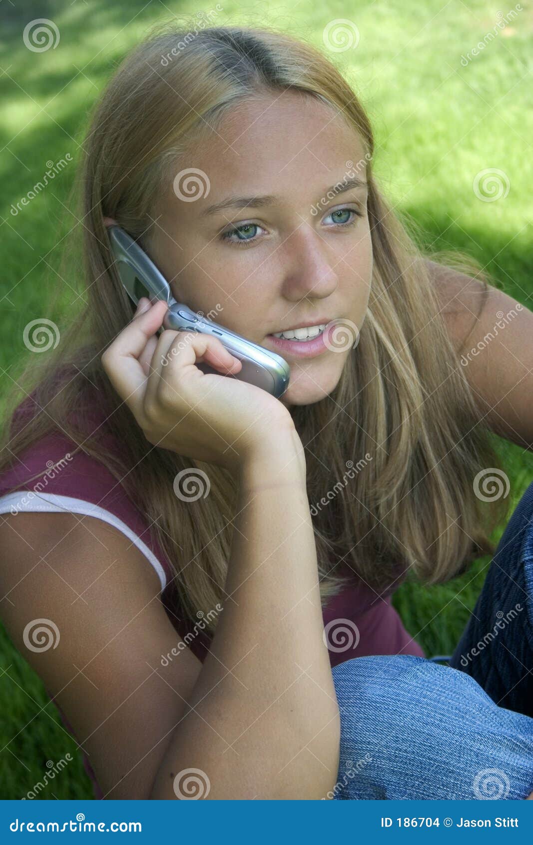 Phone Girl stock photo. Image of smiling, girl, woman, women - 186704