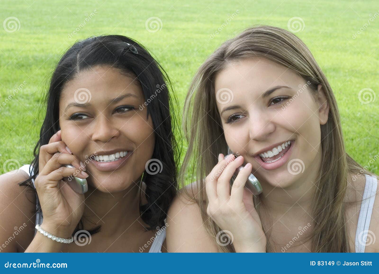 Phone Girls stock image. Image of beautiful, african, girl - 83149