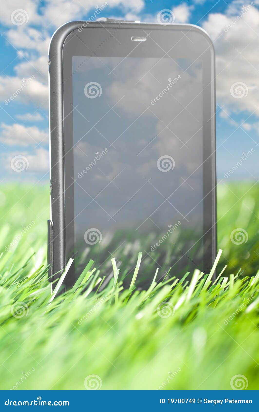 Phone in grass stock image. Image of nature, closeup - 19700749