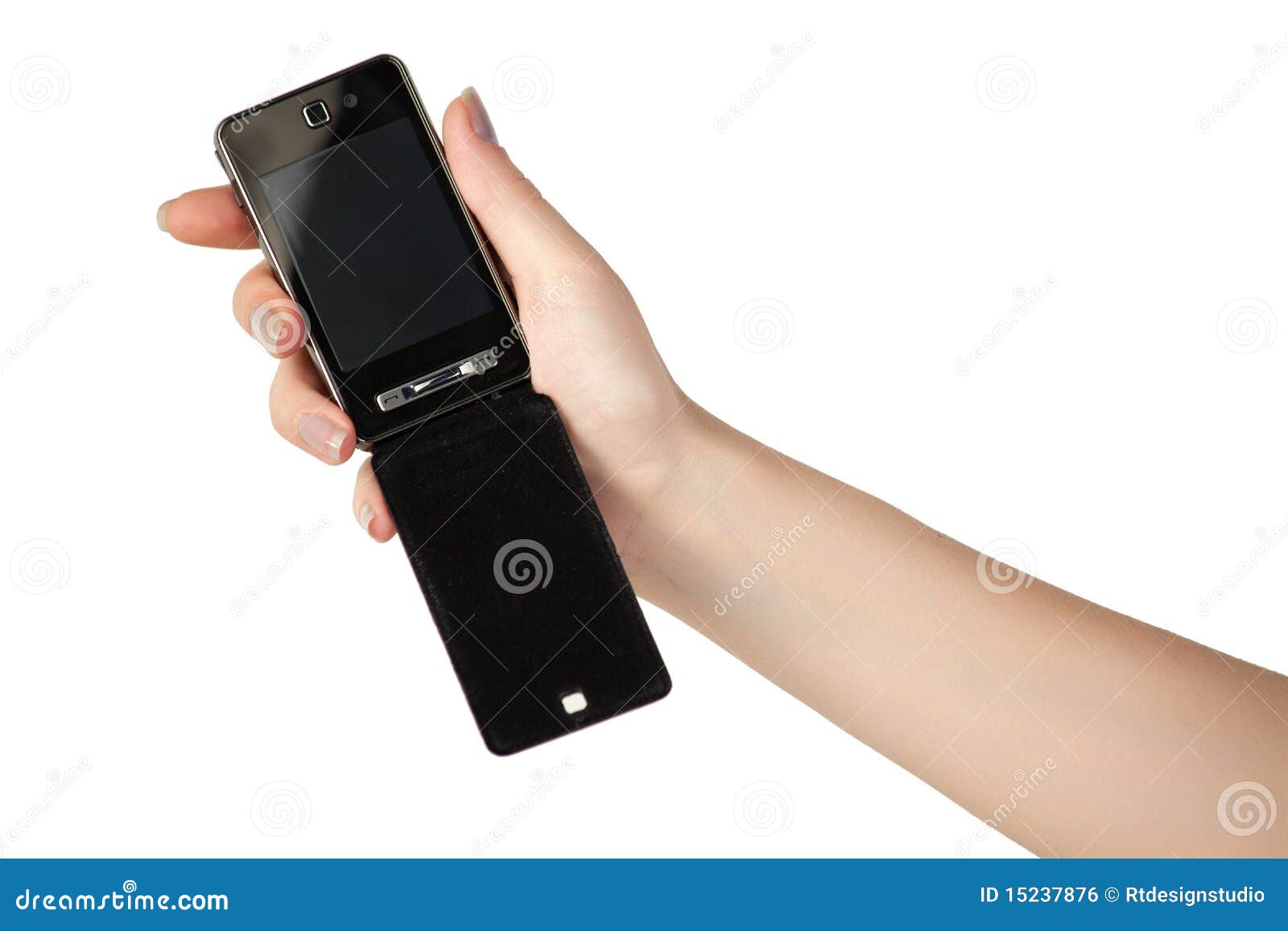 Phone in hand stock photo. Image of person, display, telephone - 15237876