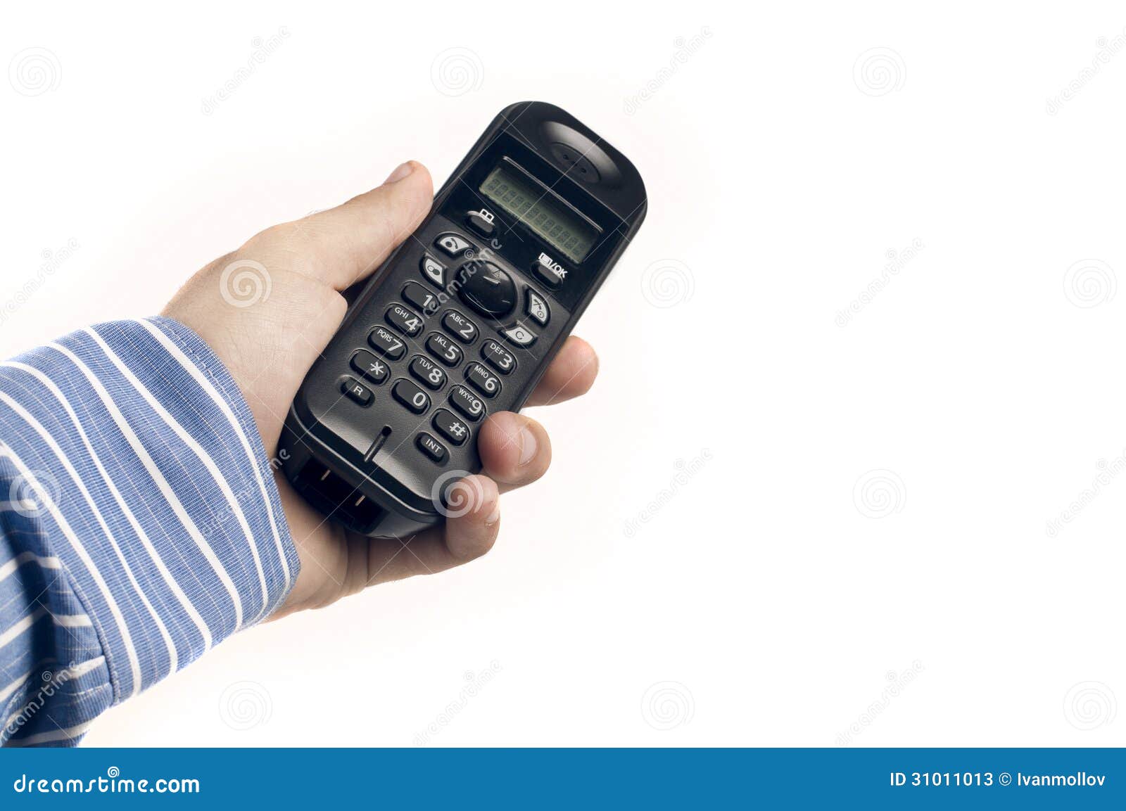 Phone in hand stock image. Image of device, hand, headphone - 31011013