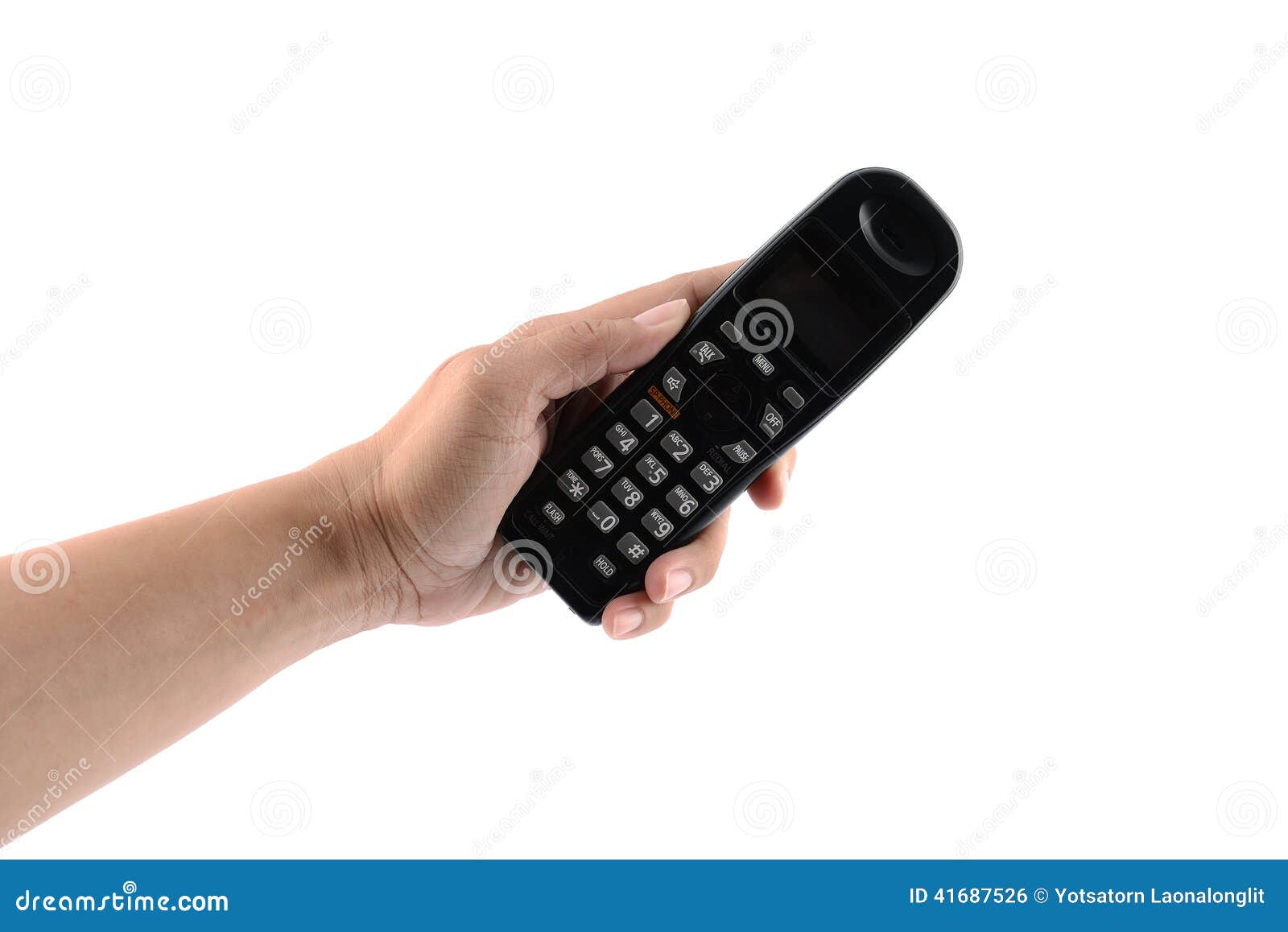 Phone in hand stock photo. Image of mobile, empty, modern - 41687526